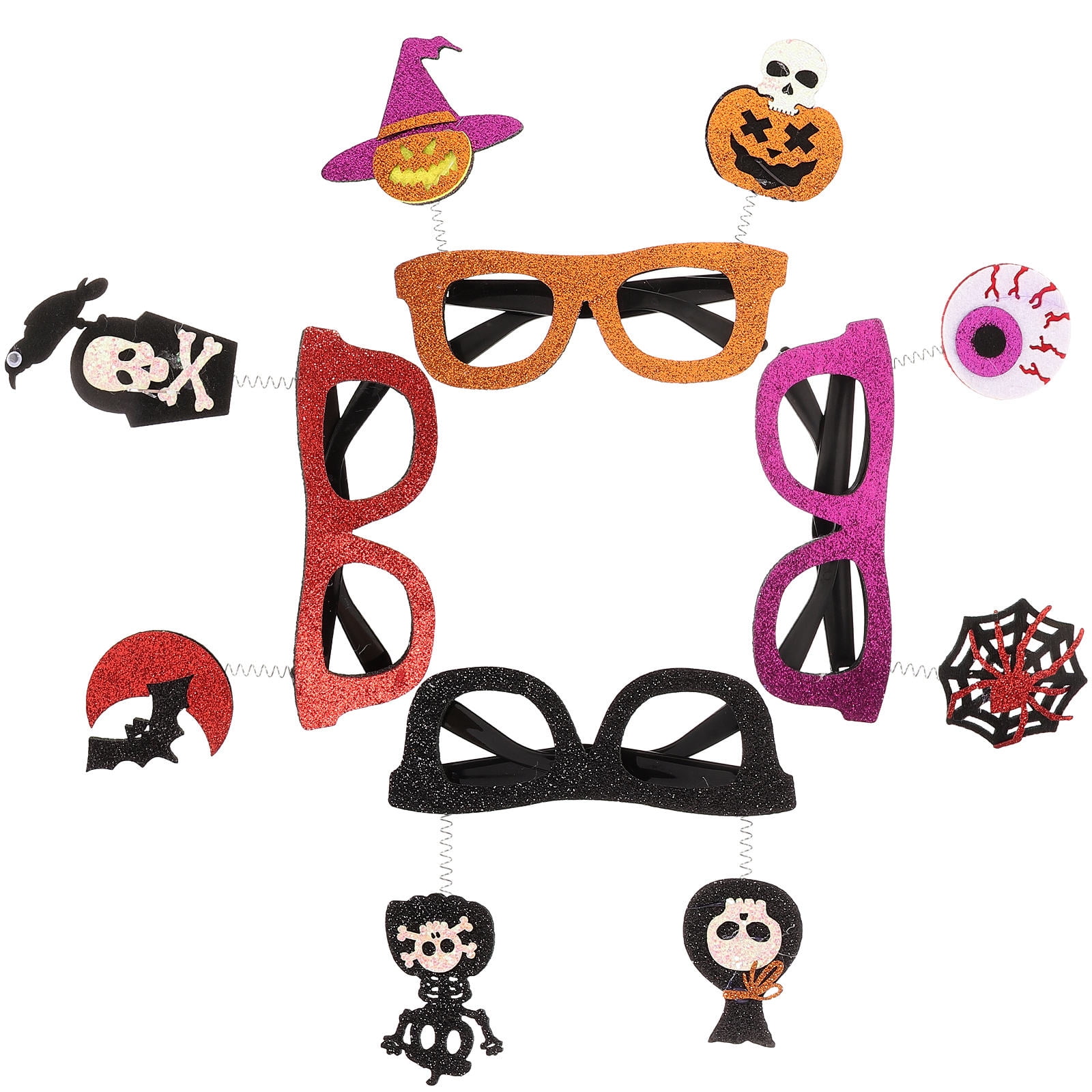 SOPOTUTU 3Pack Punk Style Non-woven Fabric Plastic Glasses Frames for Different Parties Adults ...