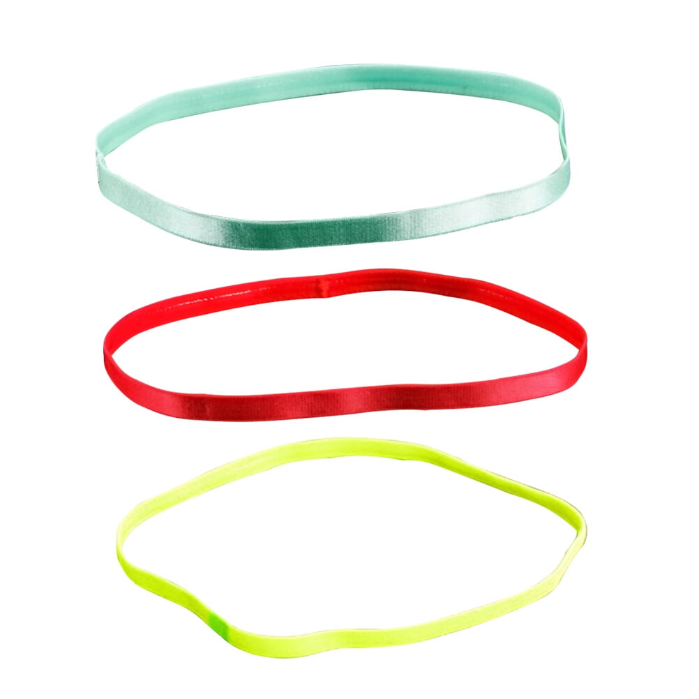 SOPOTUTU 3Pack Sports Sweatbands Anti-Slip Elastic Band Assorted Color ...