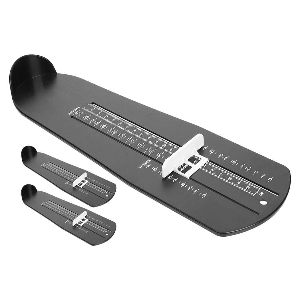 SOPOTUTU 3Pcs Black Plastic Foot Measurement Device With 12.97X4.32X0 ...