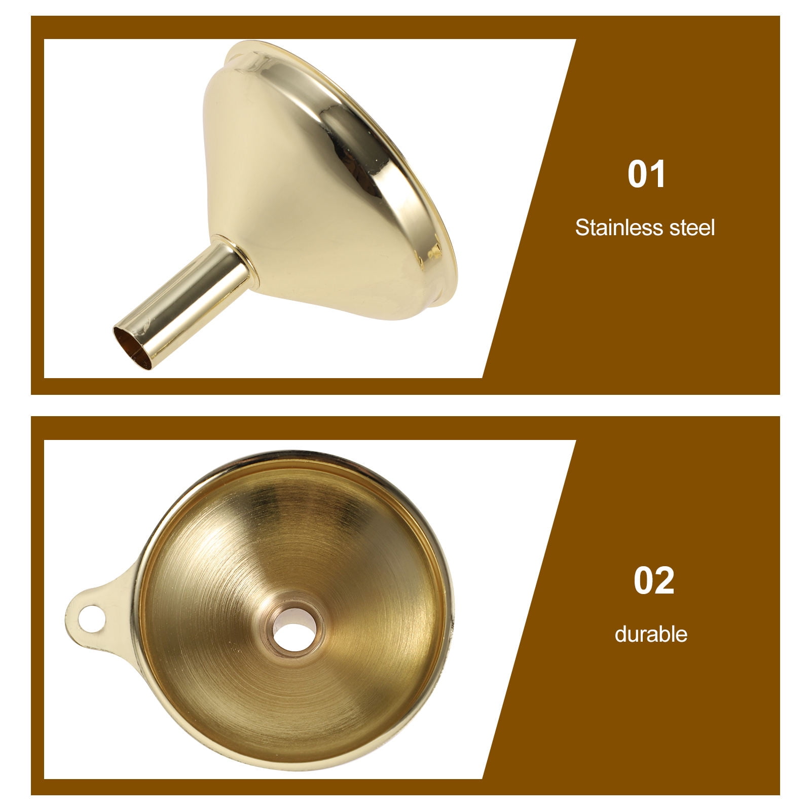 SOPOTUTU Metal Canning Funnel Stainless Steel Funnel Cleaning Home ...