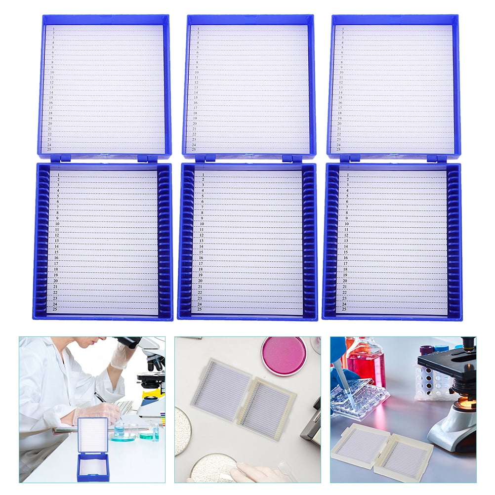 SOPOTUTU 3Pcs Microscope Slide Case for Laboratory and Scientific ...