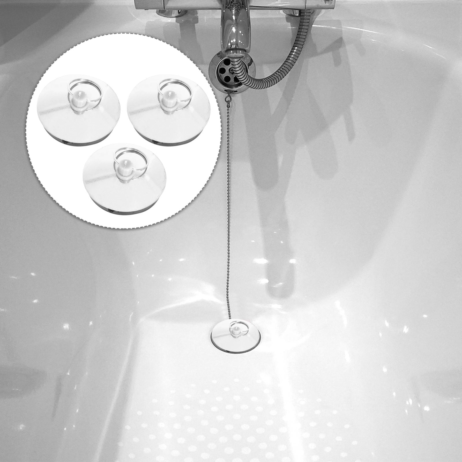 SOPOTUTU Kitchen Sink Stopper 3pcs Stainless Steel Odor Blocker ...