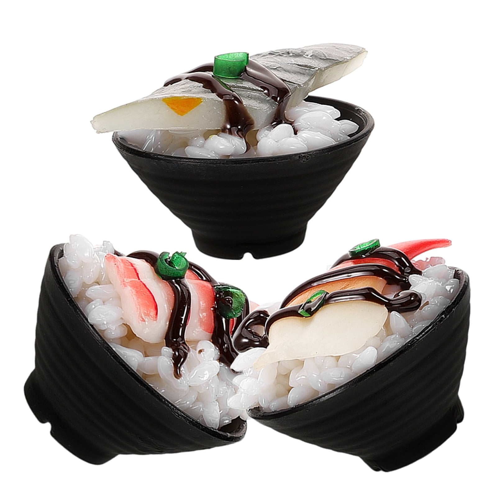 SOPOTUTU 3Pcs Pretend Sushi Miniature Design for Children and Families ...
