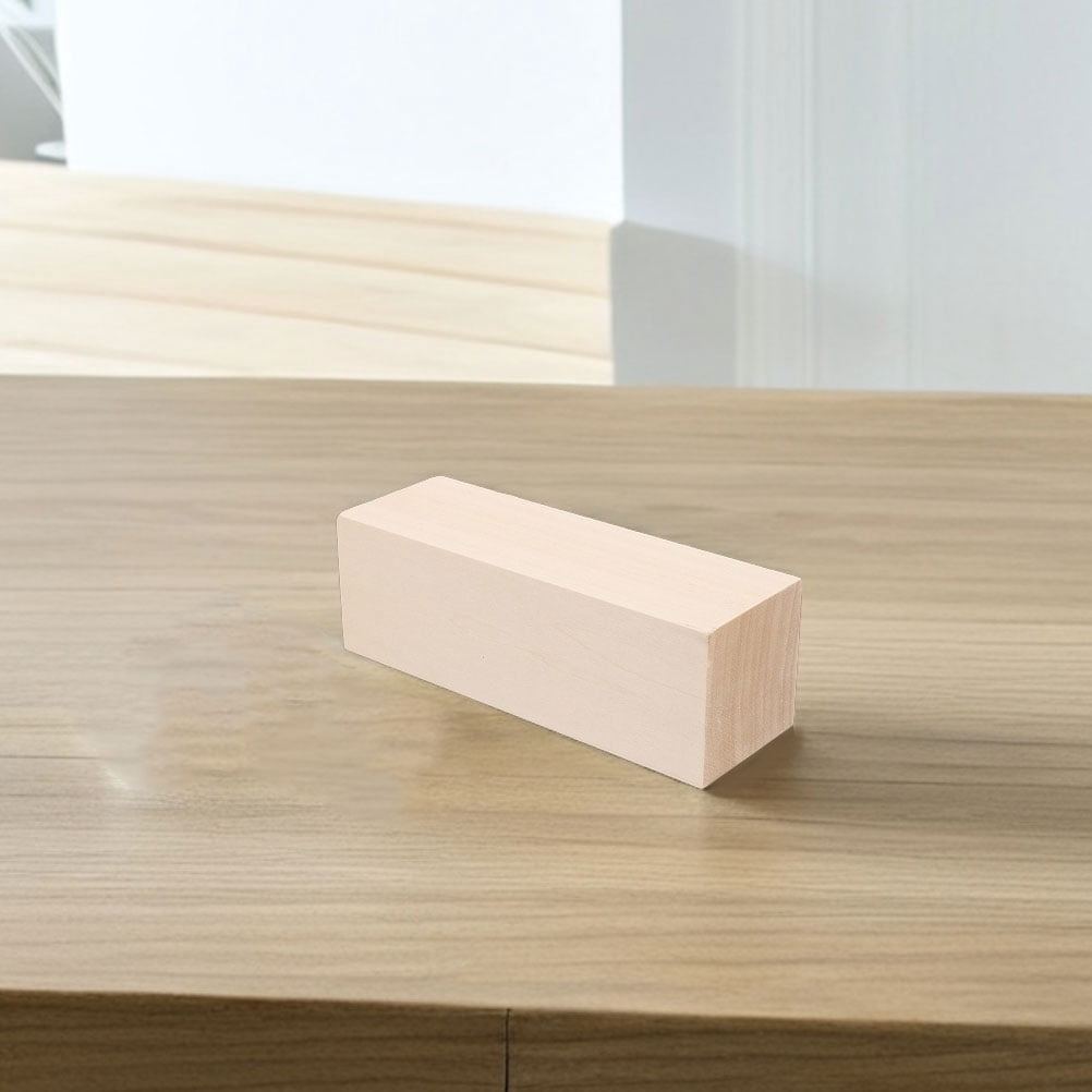SOPOTUTU 3pcs Wood Carving Blocks Khaki Pine Wood Crafting Rectangular ...