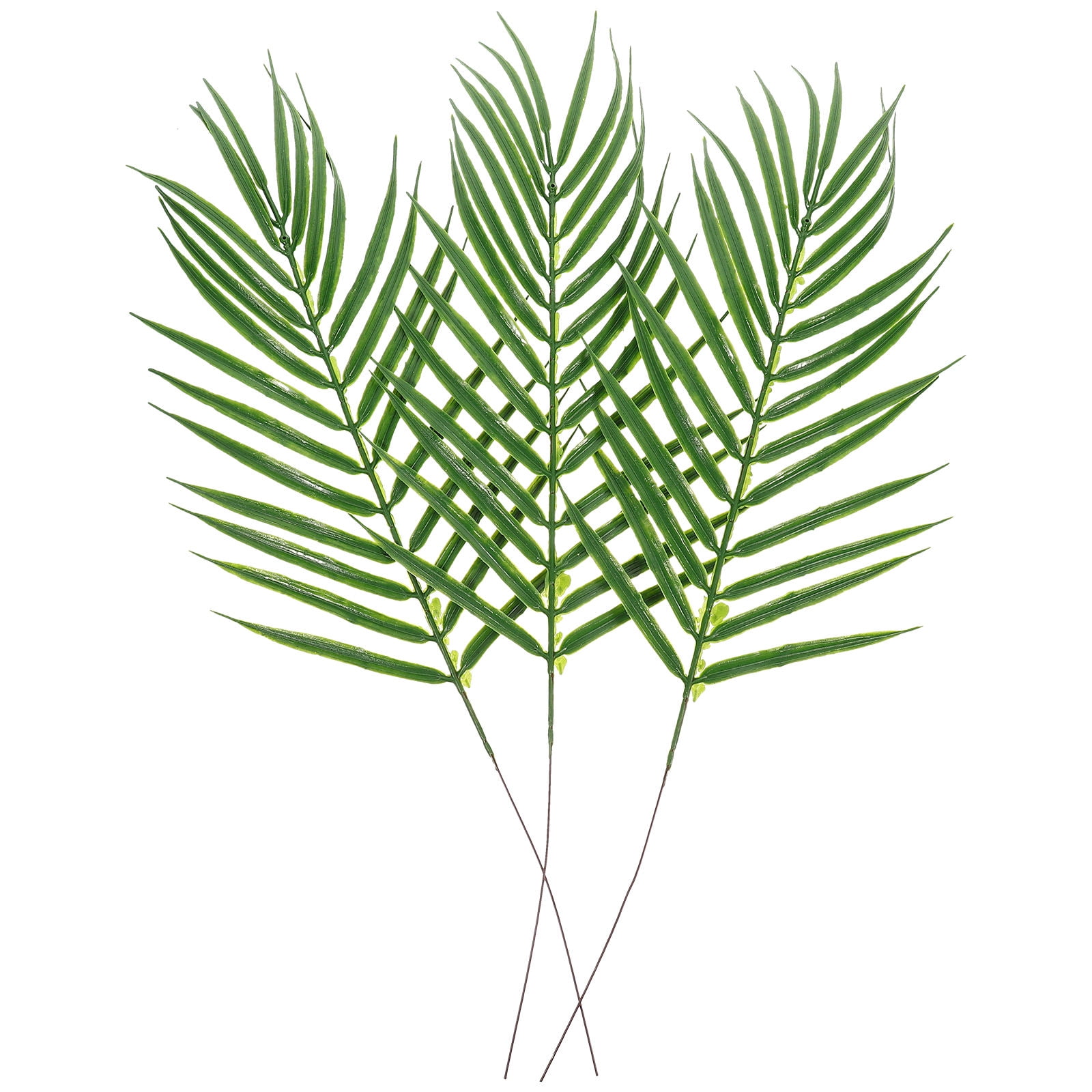 SOPOTUTU 3Pcs Realistic Green Artificial Leaves for Beach Party ...