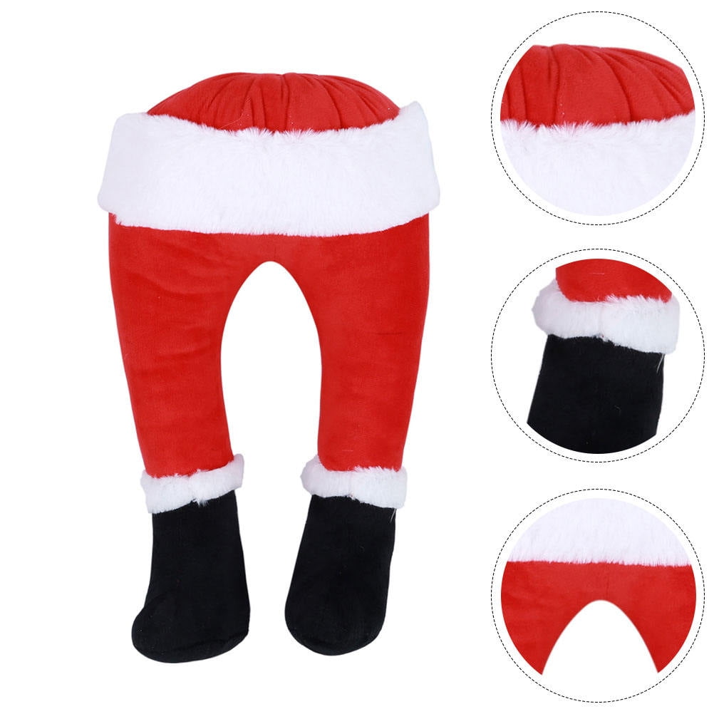 SOPOTUTU Decorative Stuffed Legs Red Christmas Decoration 2Pcs ...