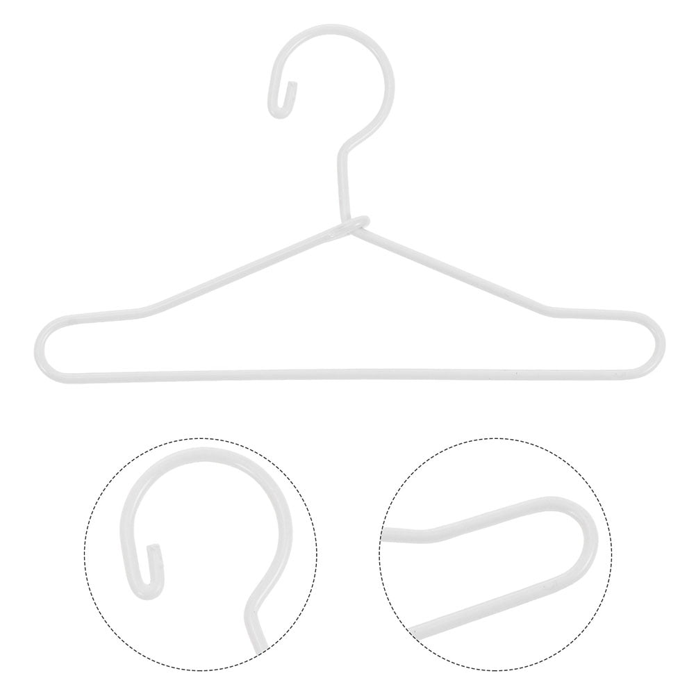 SOPOTUTU 40Pcs Mini Metal Hangers for Dolls Clothes Wardrobe ...