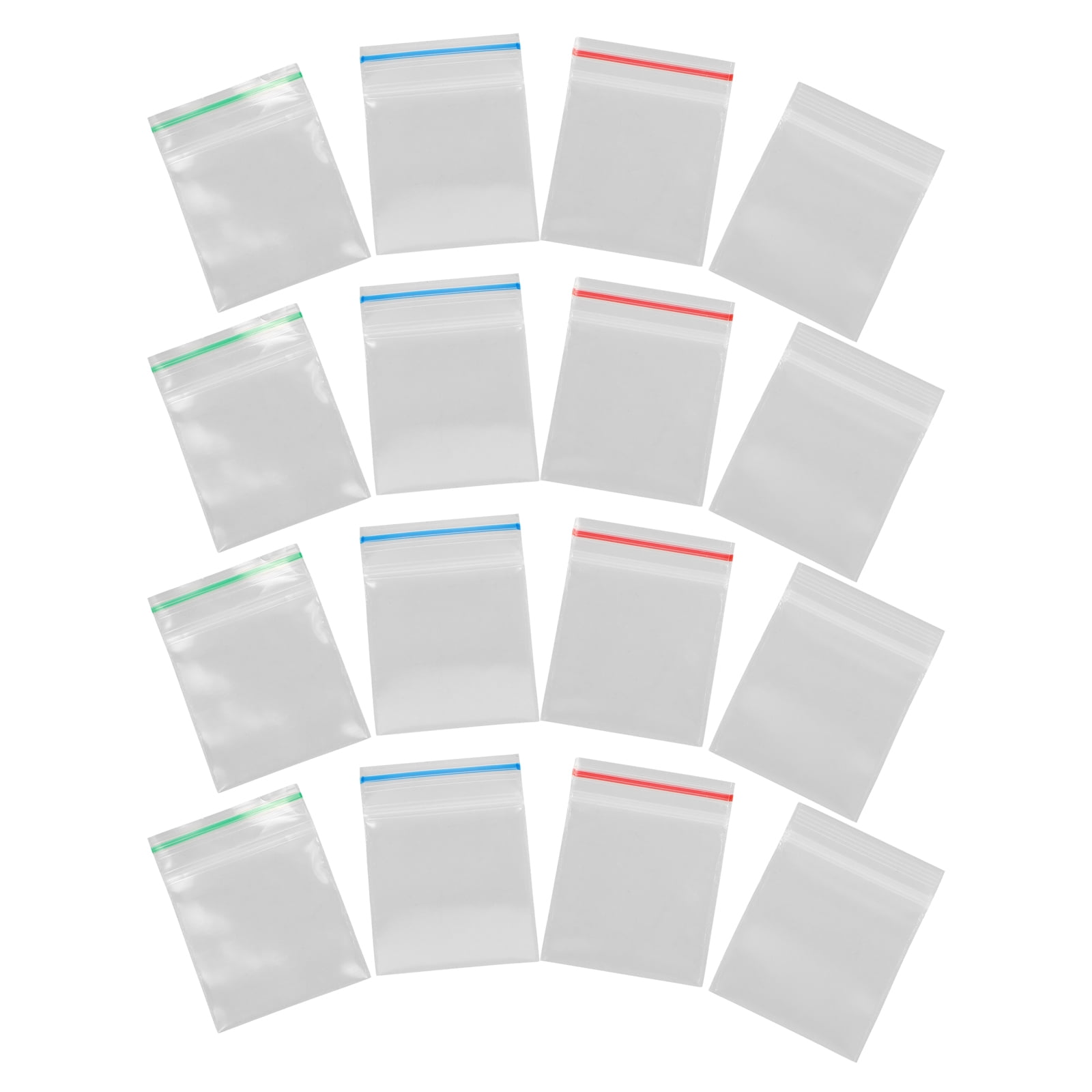 SOPOTUTU Plastic Mini Bags Clear White 40pcs for Small Parts Storage ...