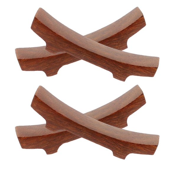SOPOTUTU 4Pcs Cylindrical Concave Design Wood Chopstick Rests for ...