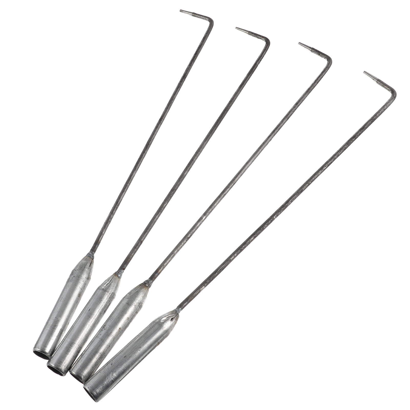 SOPOTUTU 4Pcs Fire Pit Poker Sticks Portable Ash Cleaning Barbecue Tool ...