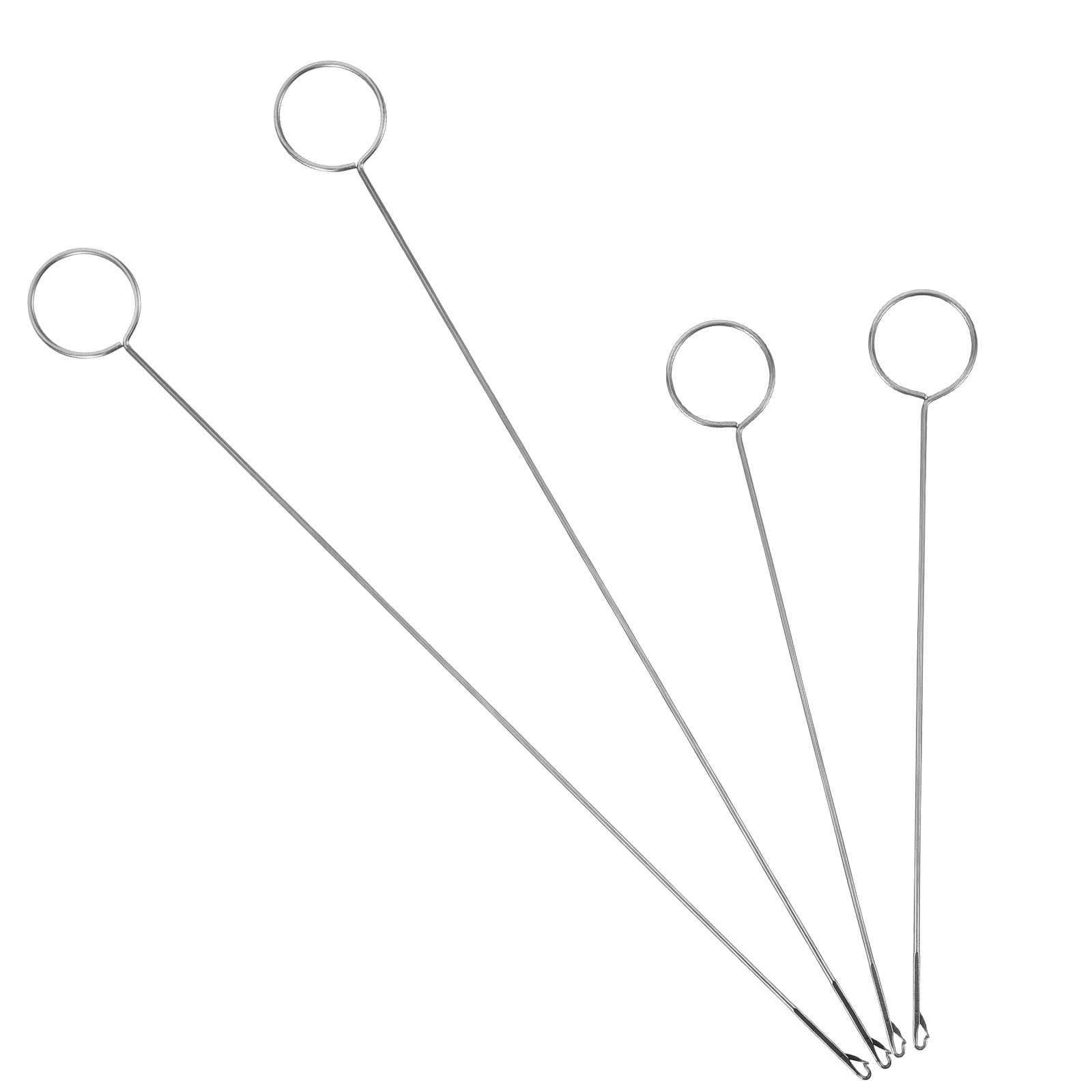 SOPOTUTU Premium Metal Drawstring Threader 4Pcs Silver for ...