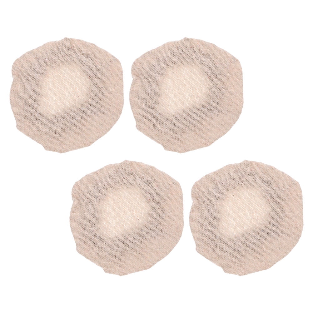 SOPOTUTU 4Pcs Sourdough Starter Jar Cover Cloth Jar Topper Beige Seal ...
