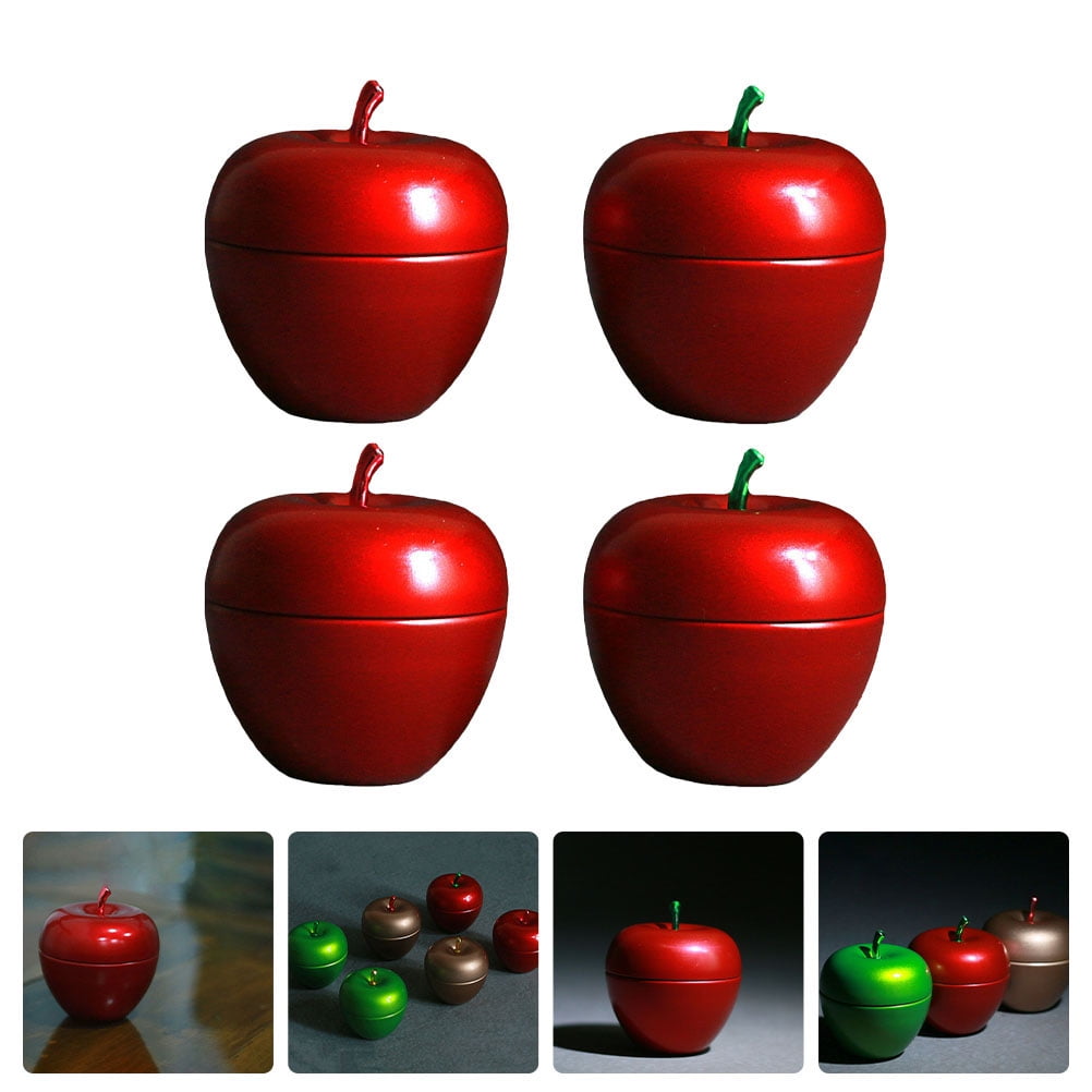 SOPOTUTU Simple and Chic 4pcs Metal Candy Jars for Holiday Storage ...