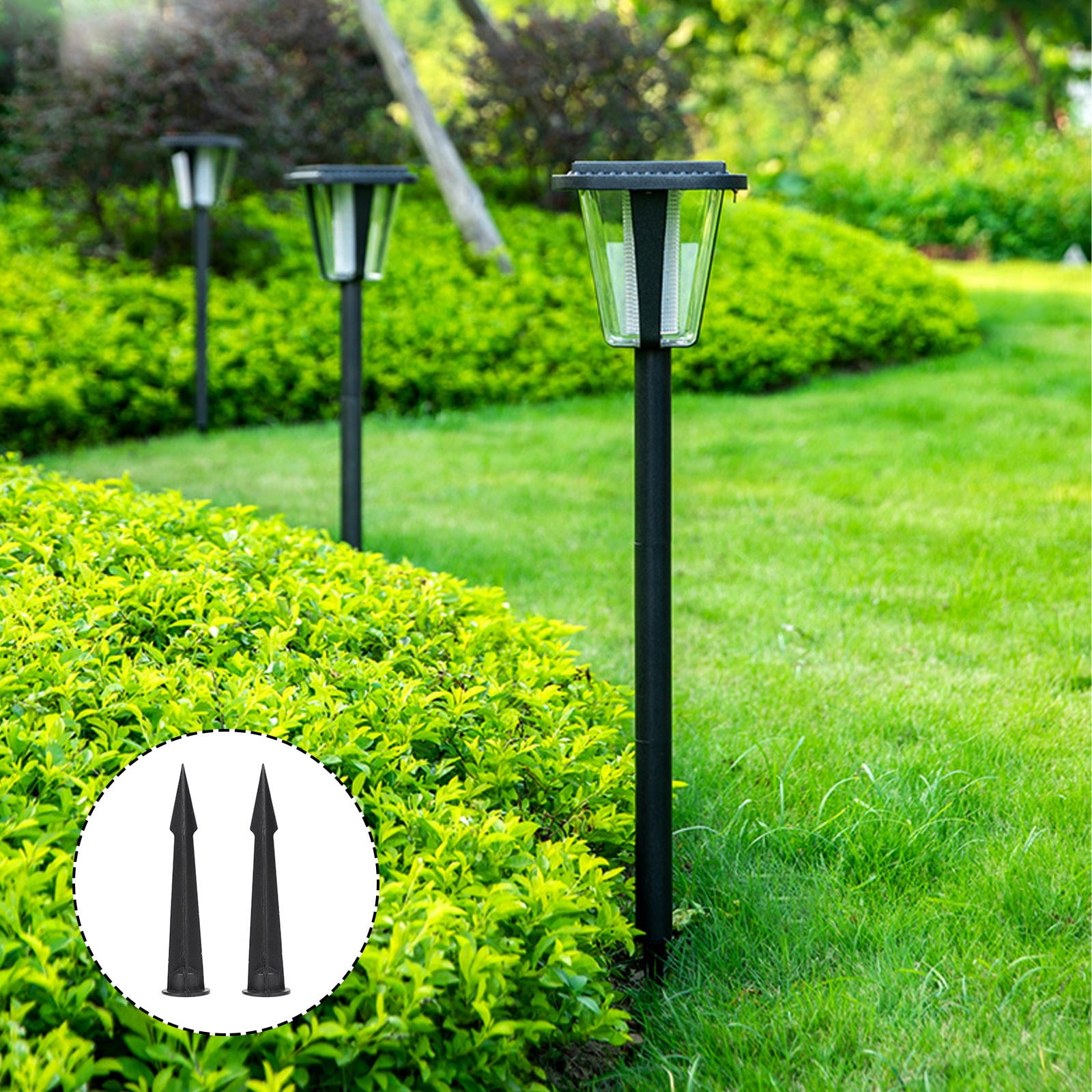 SOPOTUTU Sopotutu 4Pcs Durable Die-Cast Aluminum Pathway Light Stakes ...