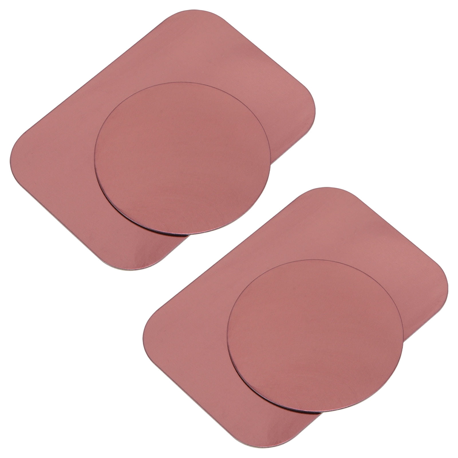 SOPOTUTU 4Pcs Rounded Corner Phone Metal Plates with Adhesive for Car ...