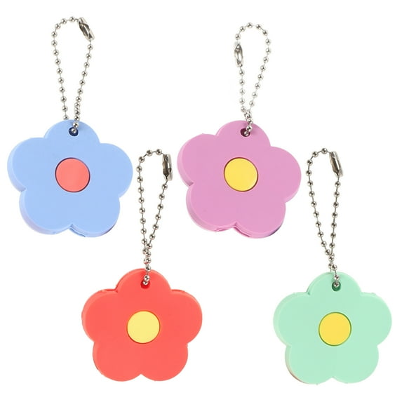 SOPOTUTU 4pcs Cute Flower Key Covers Soft Pvc House Key Protector Caps ...
