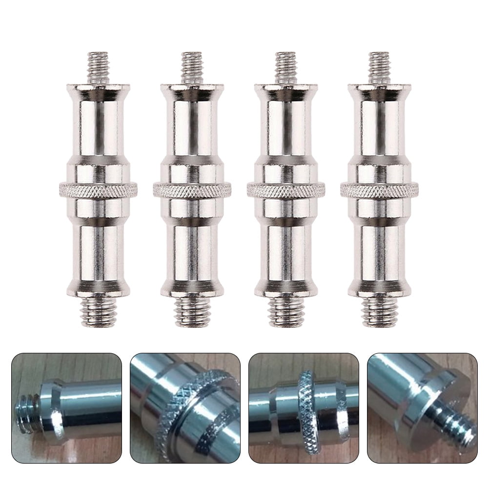 4pcs 1/4 to 3/8 Spigot Screw Adapter for Flash Light Stand Threaded ...