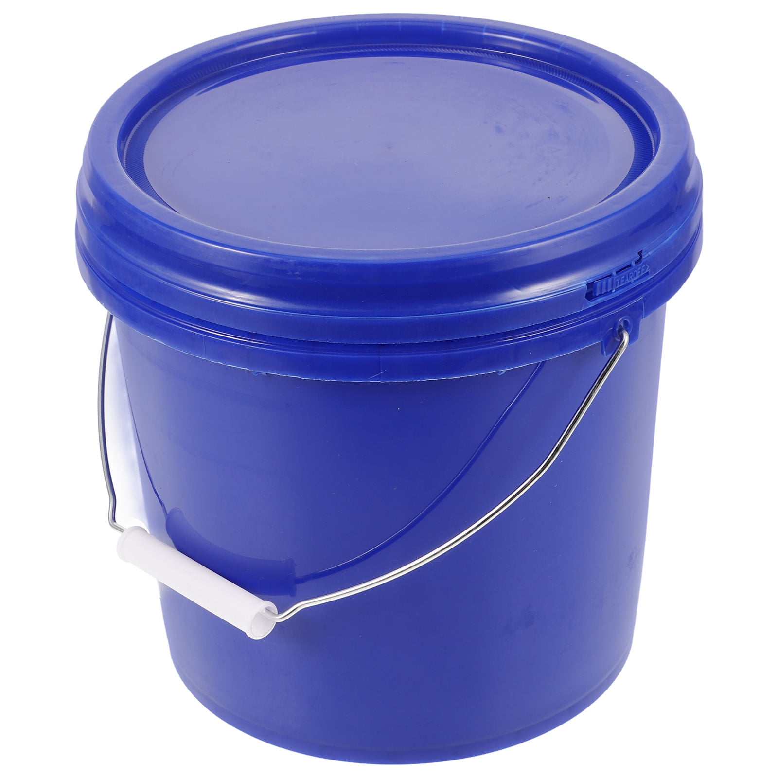 SOPOTUTU Plastic Buckets with Lids Sealable Blue for Storage 1Set ...