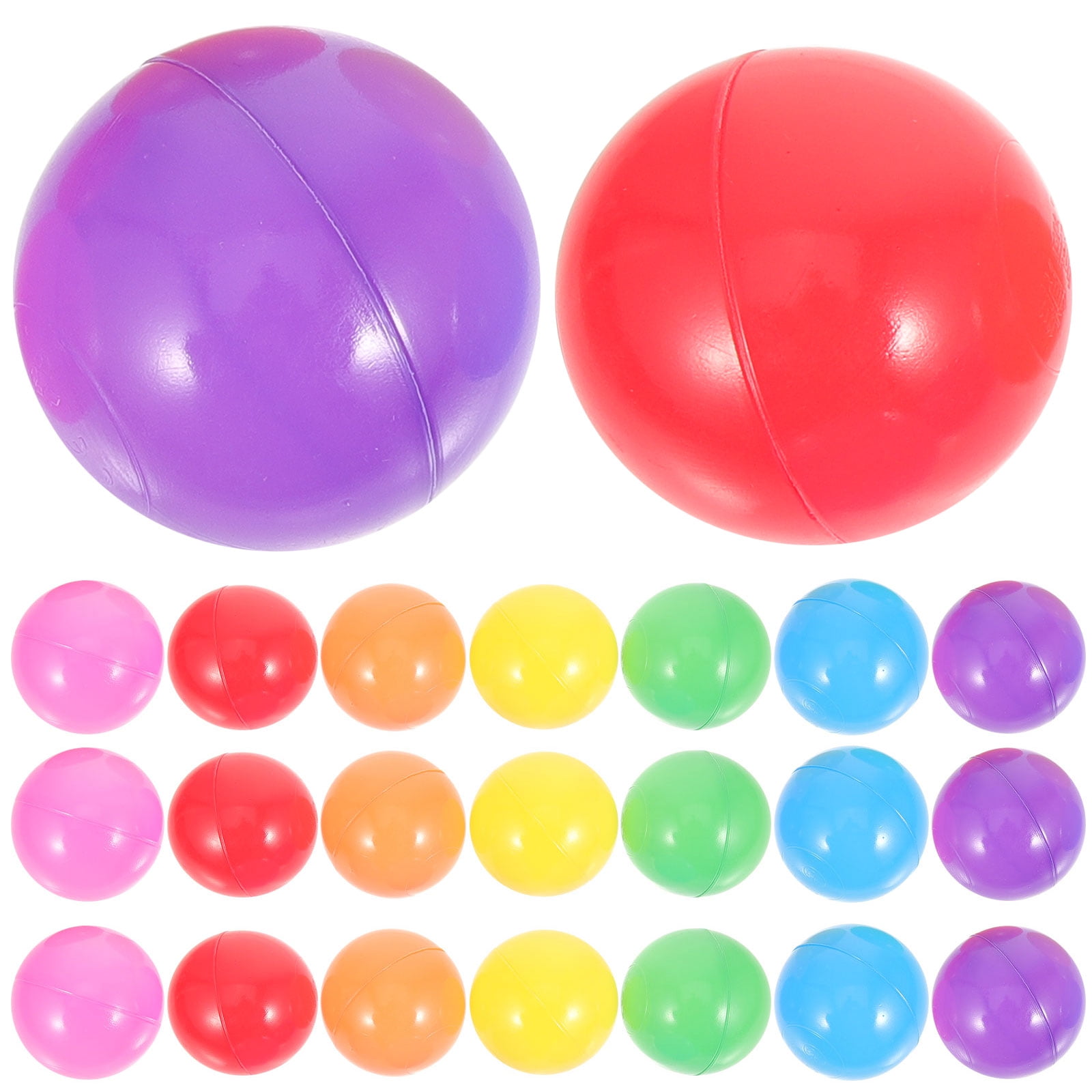 SOPOTUTU Plastic Balls For Toddlers 50Pcs Assorted Colors Rolling ...