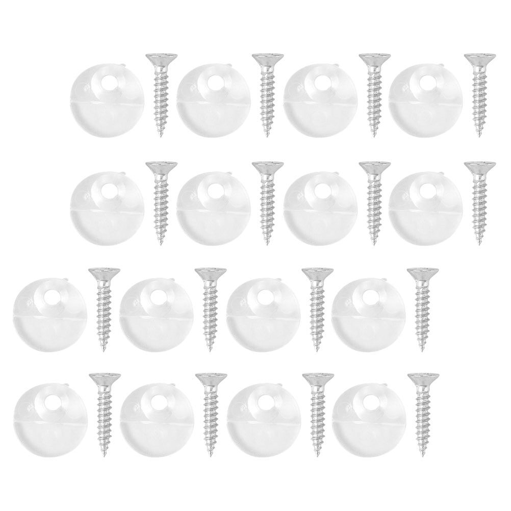 SOPOTUTU Mirror Clips Silver ABS Iron for Fixation Easy Installation ...