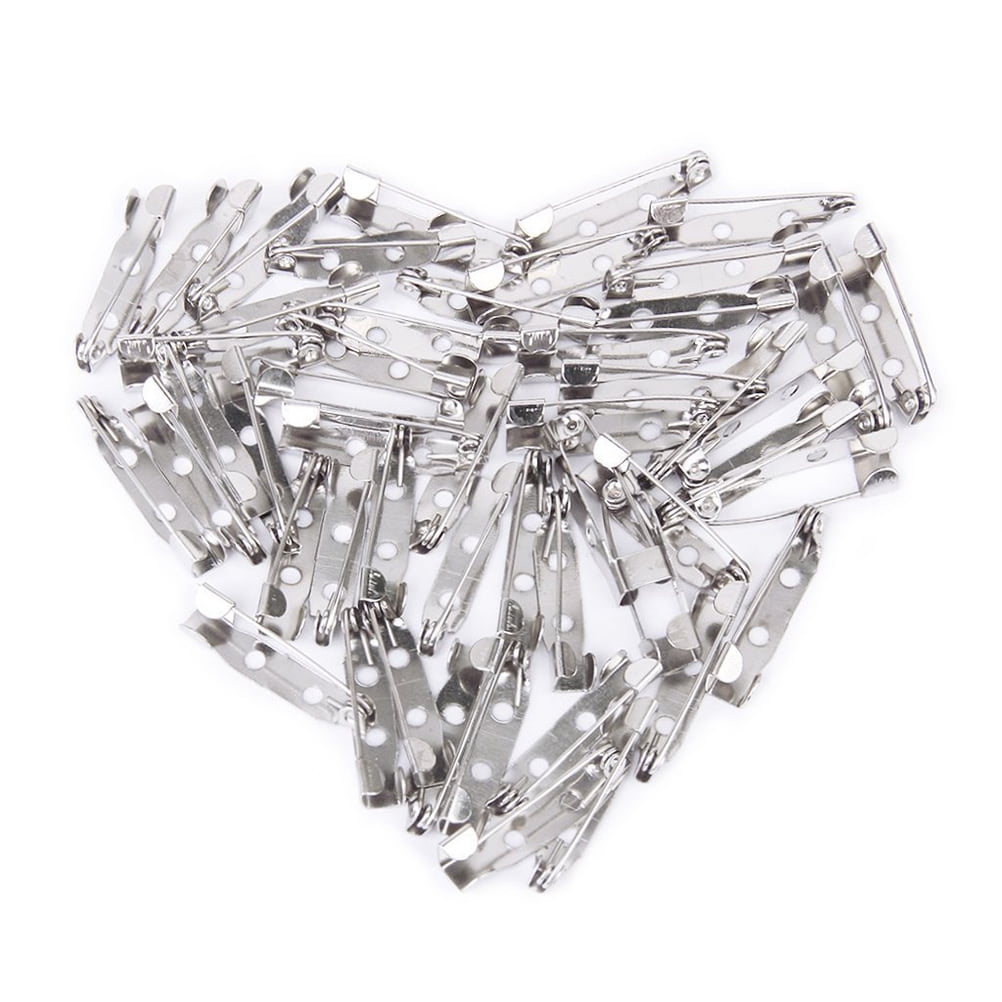 SOPOTUTU Pin Brooches Safety Catch 50pcs Silver Craft - Walmart.com