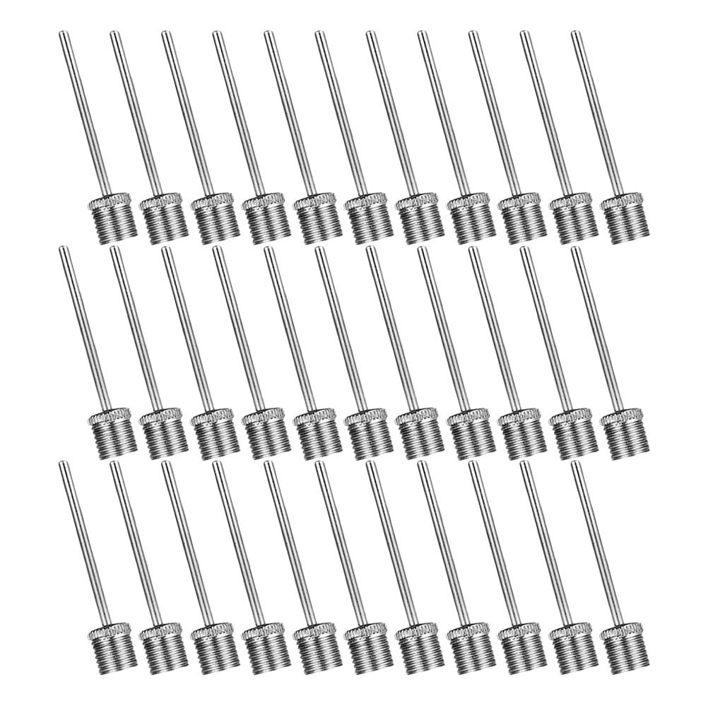 SOPOTUTU 50Pcs Professional Metal Inflatable Needle for Soccer Ball and ...