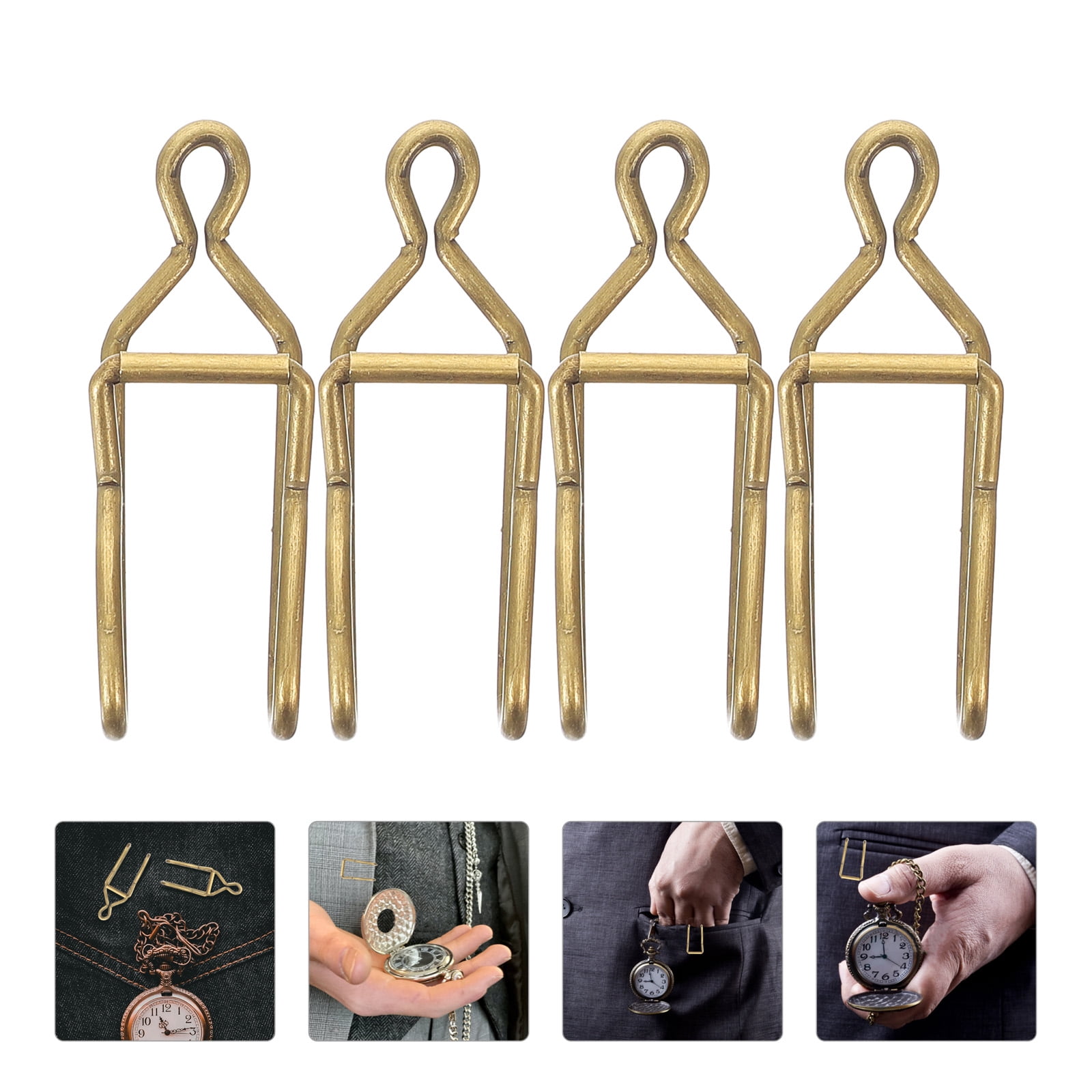 SOPOTUTU 50Set Pocket Watch Chains Men Iron Accessories for DIY ...