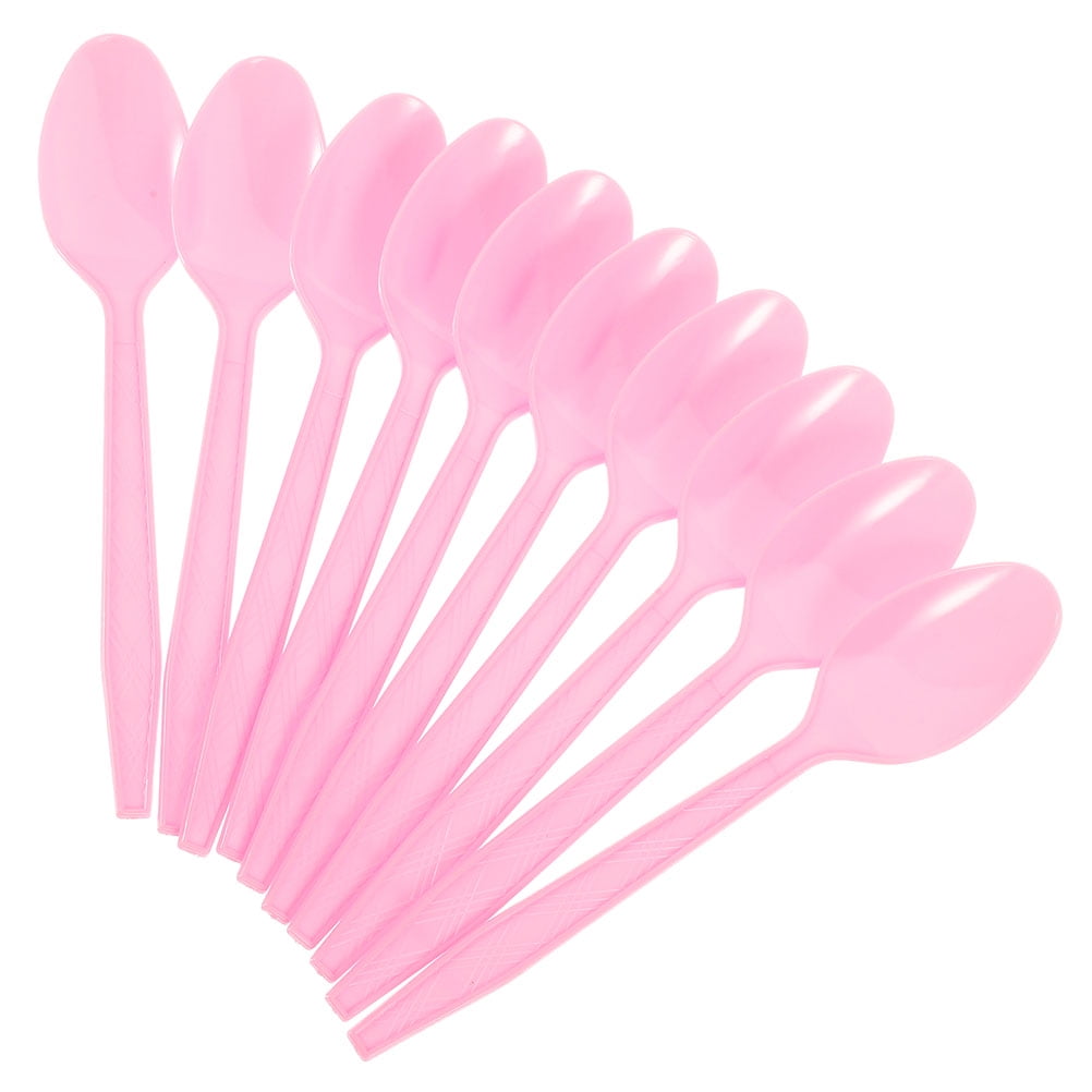SOPOTUTU Reusable Plastic Cake Spoons for Daily Use with Craftsmanship ...