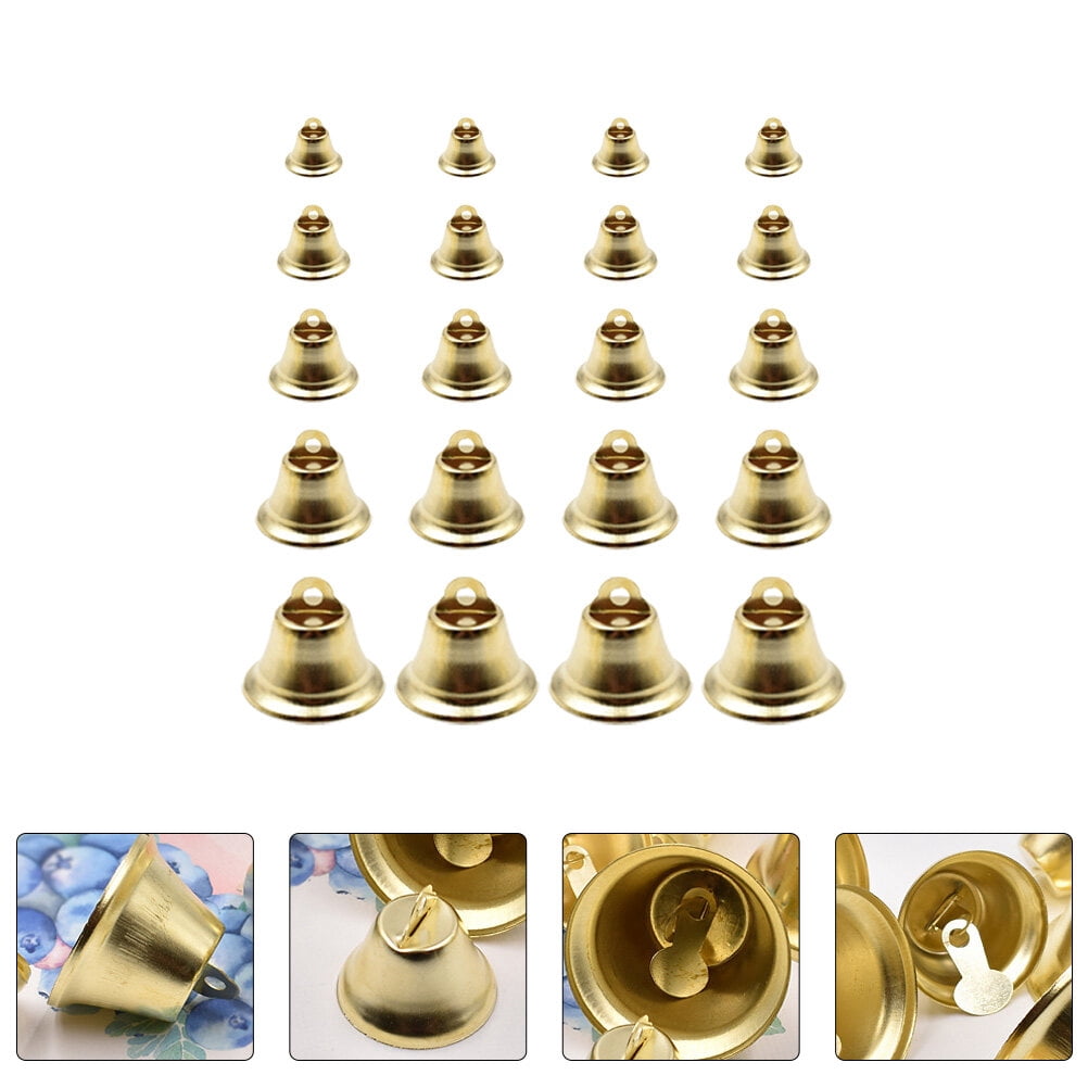 SOPOTUTU 54Pack Bell Decoration Christmas Style Iron Little Bell Diy ...
