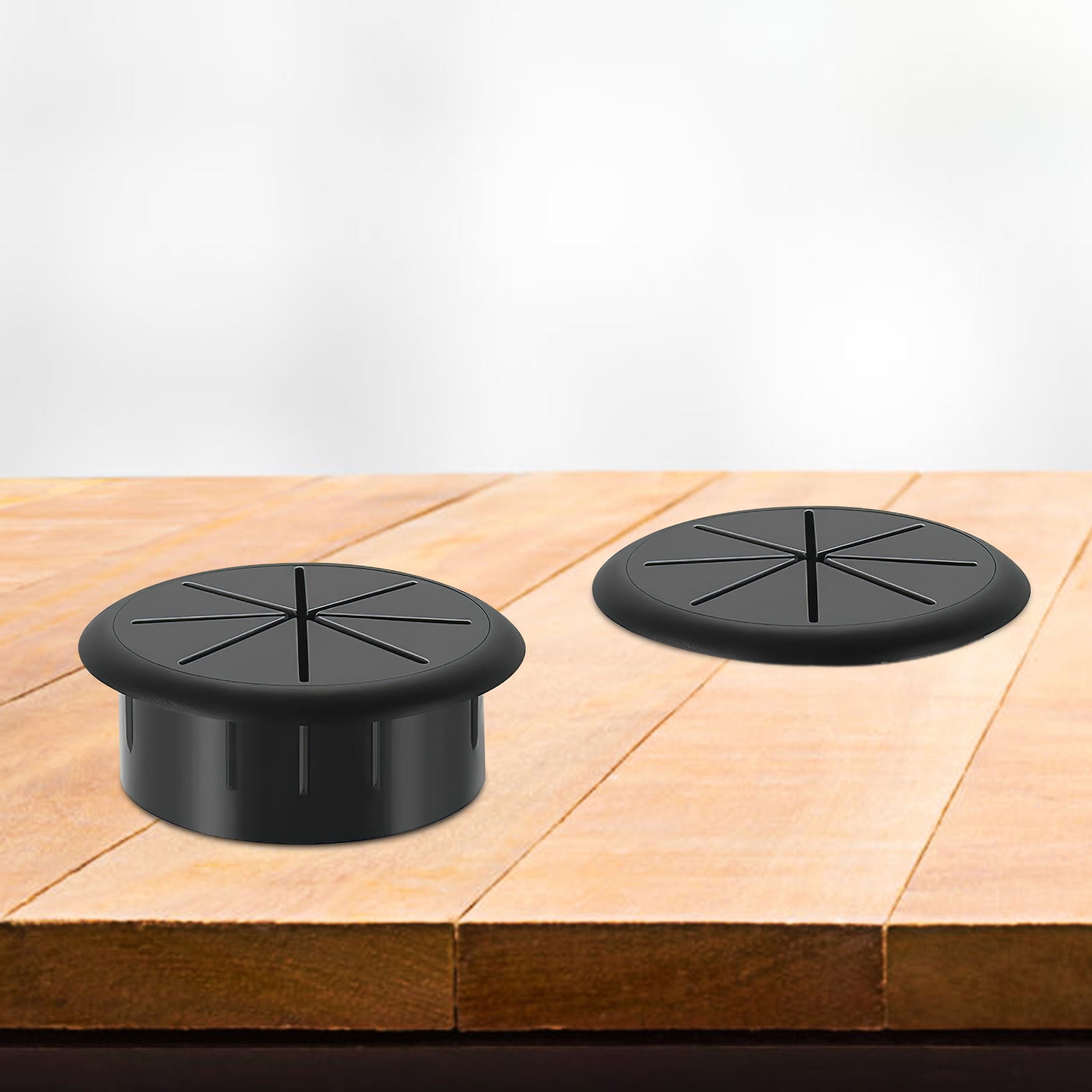 SOPOTUTU 5Pack Desktop Cable Hole Cover for Cables Silicone 6x6cm ...