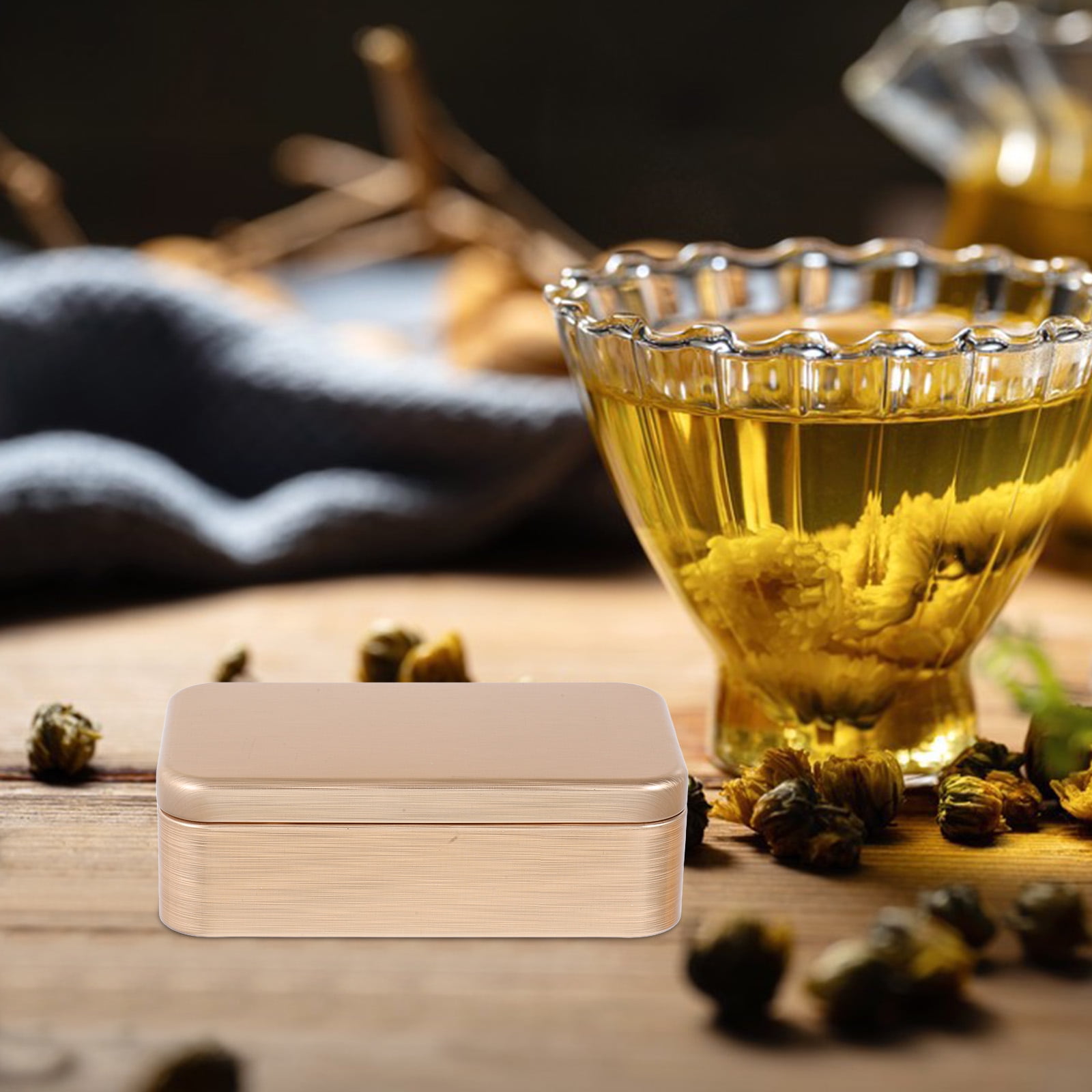 SOPOTUTU 5Pack Golden Decorative Tins for 10.9x6.3x3.3in - Walmart.com