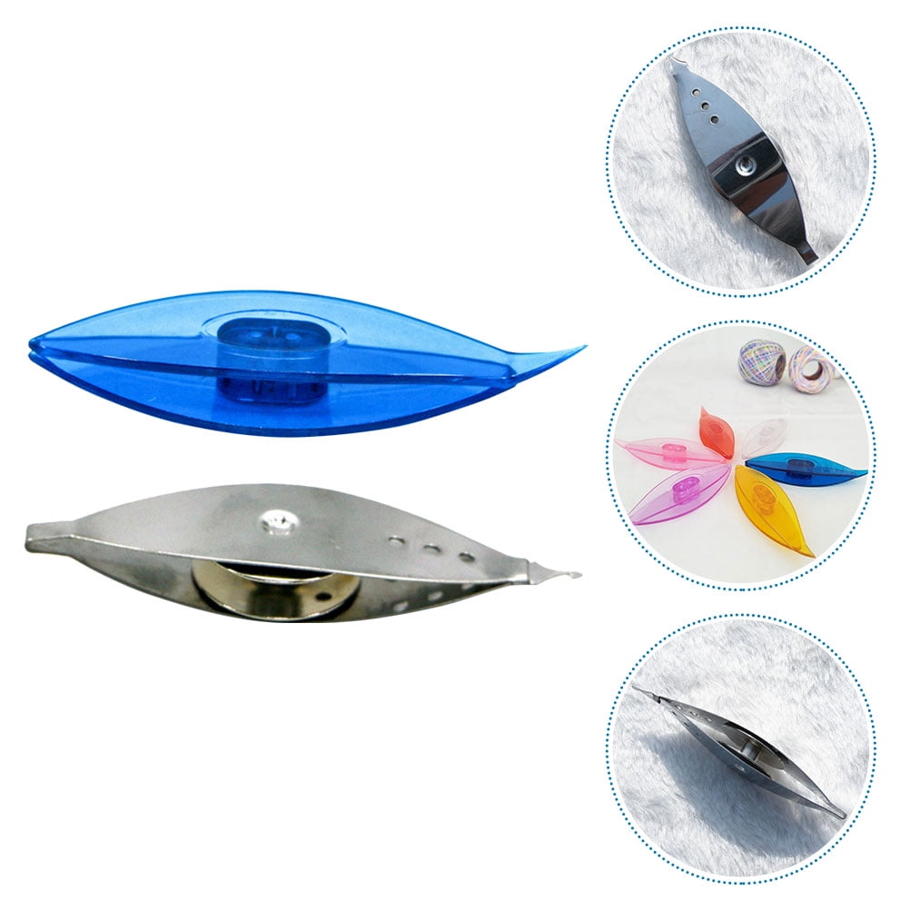 SOPOTUTU Plastic Metal Tatting Shuttles Knitting Accessories 2pcs ...