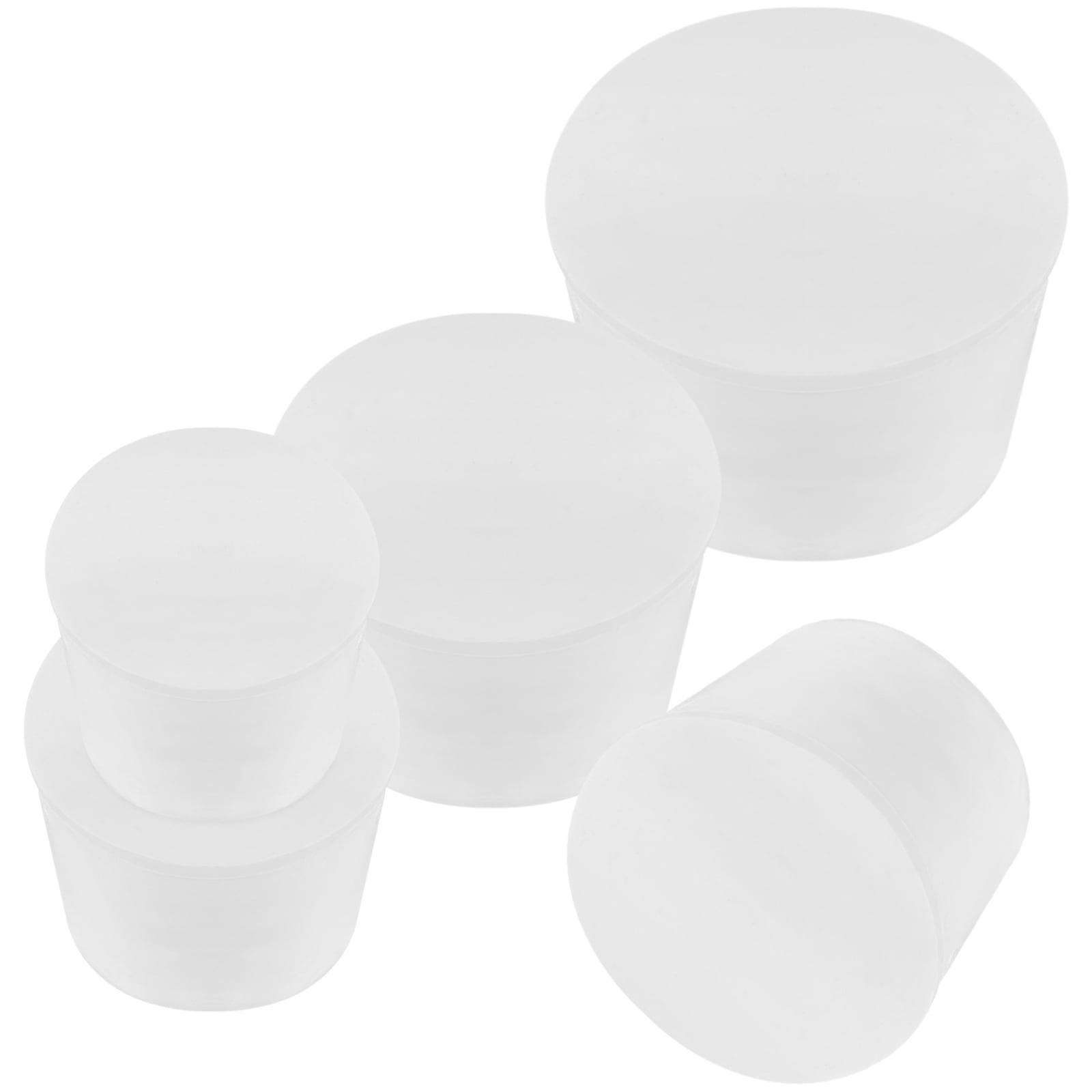 SOPOTUTU Solid Test Tubes Bungs Stopper Rubber 5Pack 1.46X1.18X1.1in ...