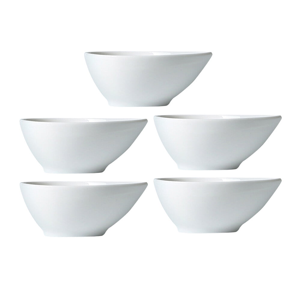 SOPOTUTU 5Pcs Condiment Dish White Compact Size for Household Dishes ...