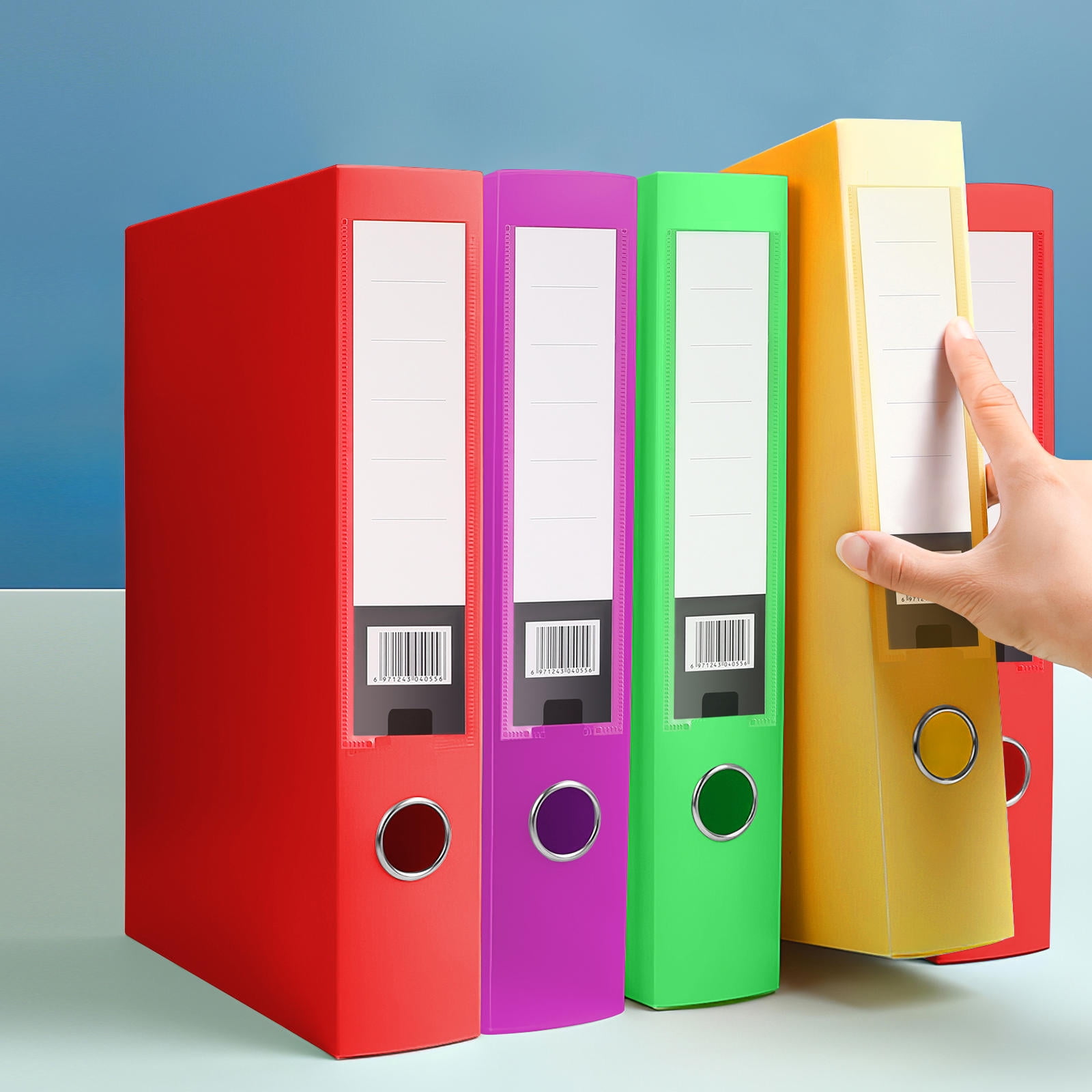 SOPOTUTU Paper Organizer Box File Holders PP Plastic 5 Pcs for Study ...