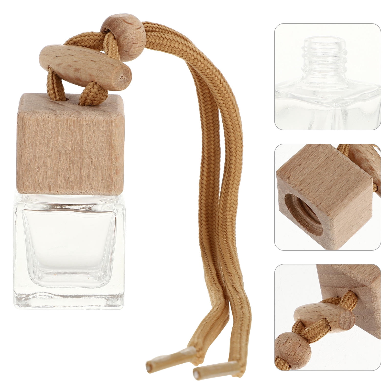SOPOTUTU 5Set Car Hanging Perfume Bottles Assorted Square Aromatherapy ...