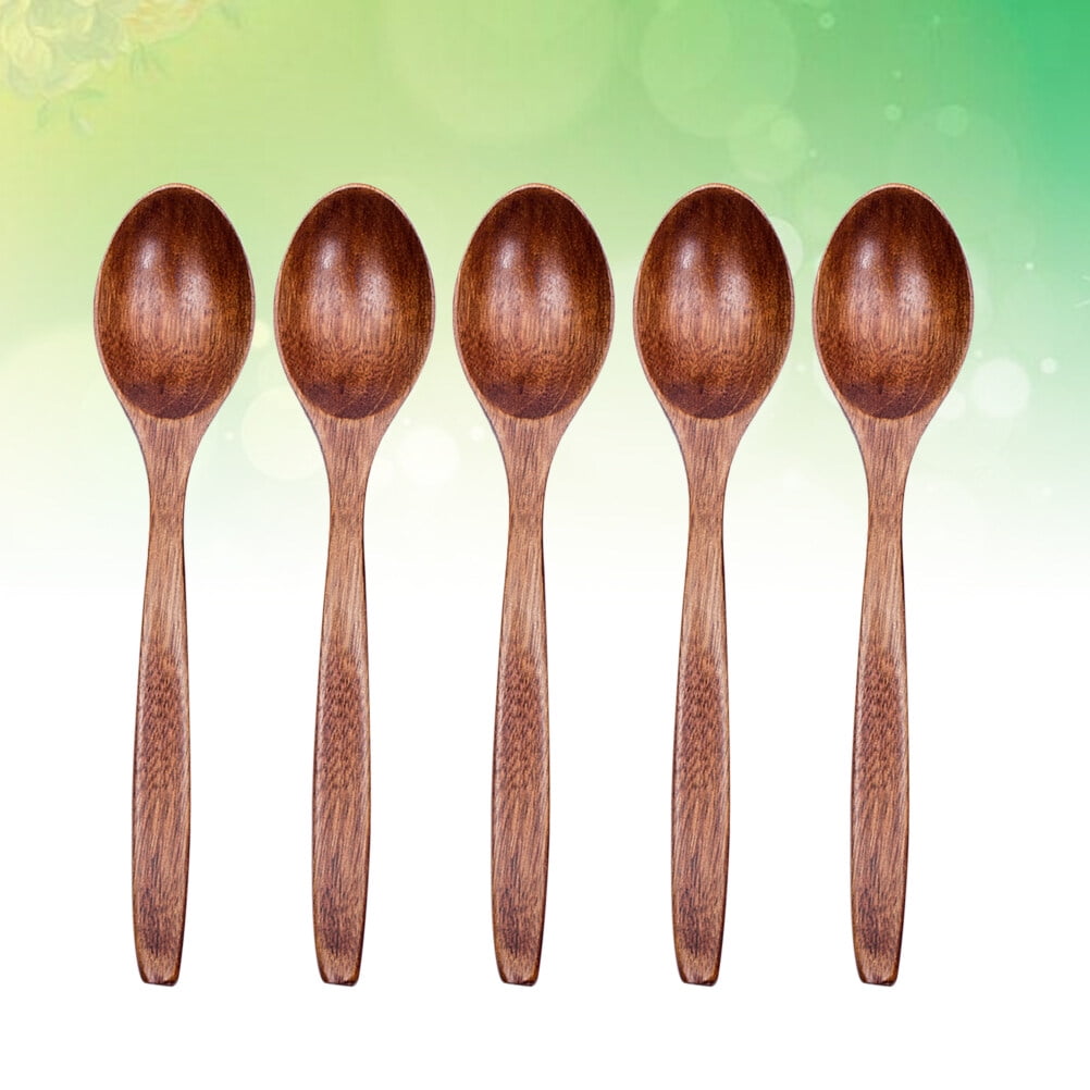 SOPOTUTU 5Set Kitchen Wood Spoons for Home Tableware Restaurant Hotel ...