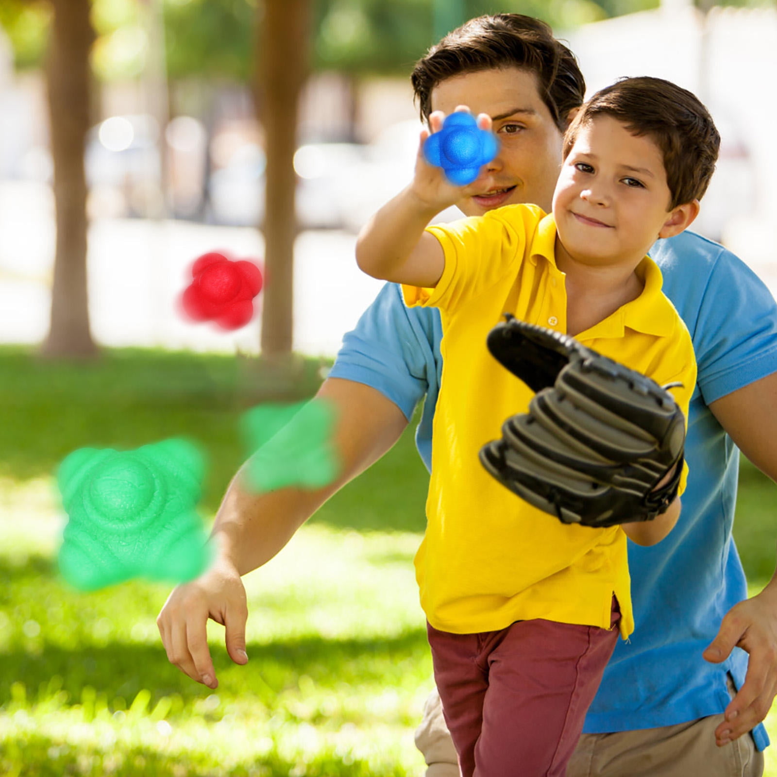 SOPOTUTU Agility Reaction Balls 6 Pcs Rubber Sports Equipment Speed ...