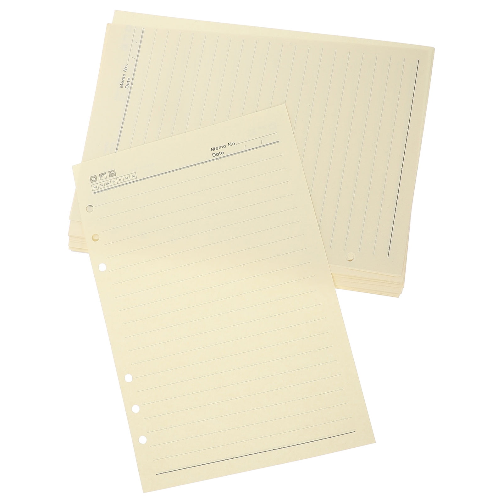 SOPOTUTU A5 Notebook Refill Paper Light Yellow Binder Inserts for ...