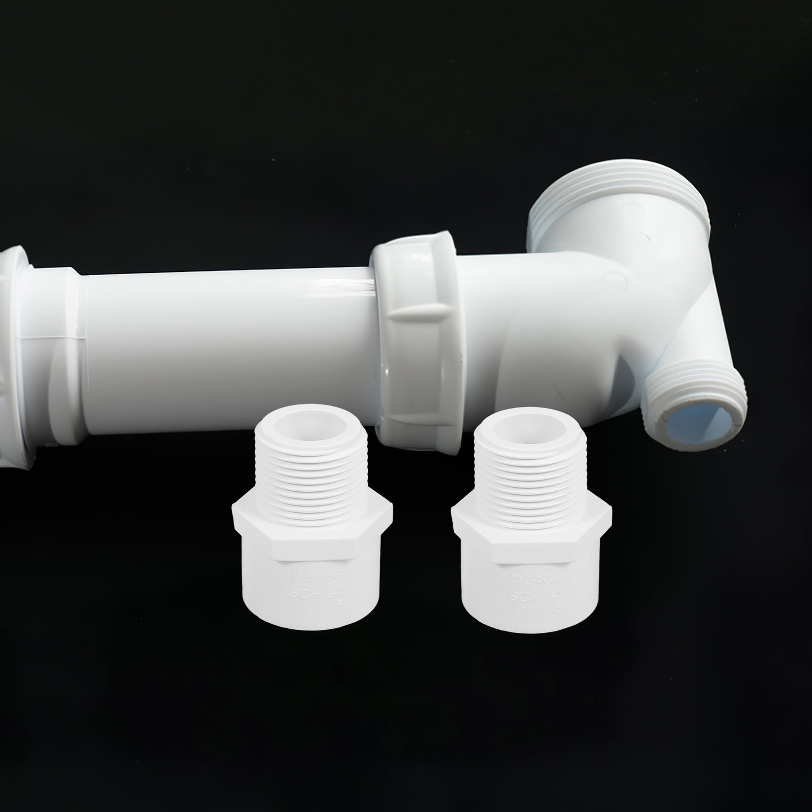SOPOTUTU PVC Pipe Fittings Male Thread Coupling White 6Pack - Walmart.com