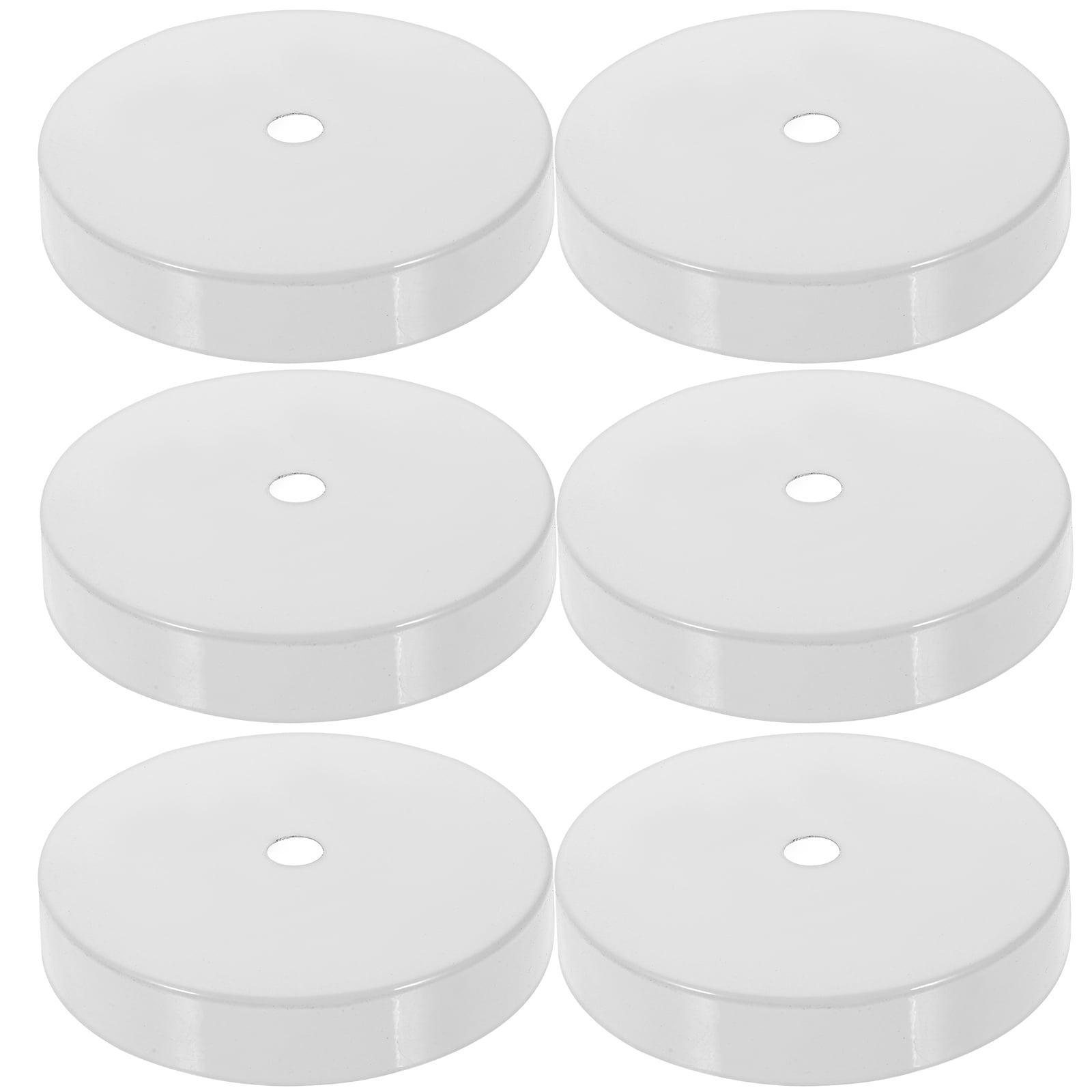 SOPOTUTU Metal Ceiling Light Canopy Kit 6Pack White Industrial Style ...