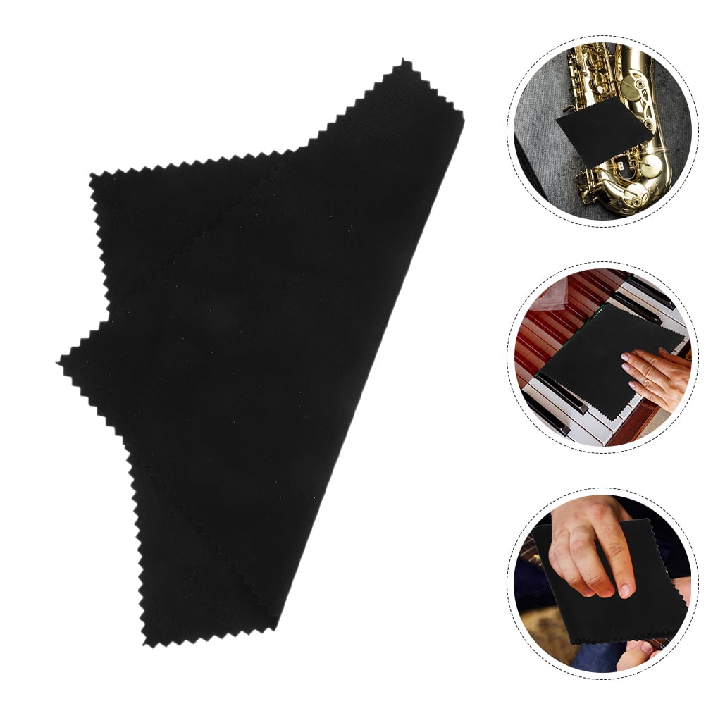 SOPOTUTU 6Pack Piano Cleaner for Maintenance Black Flannelette 15.0x15 ...