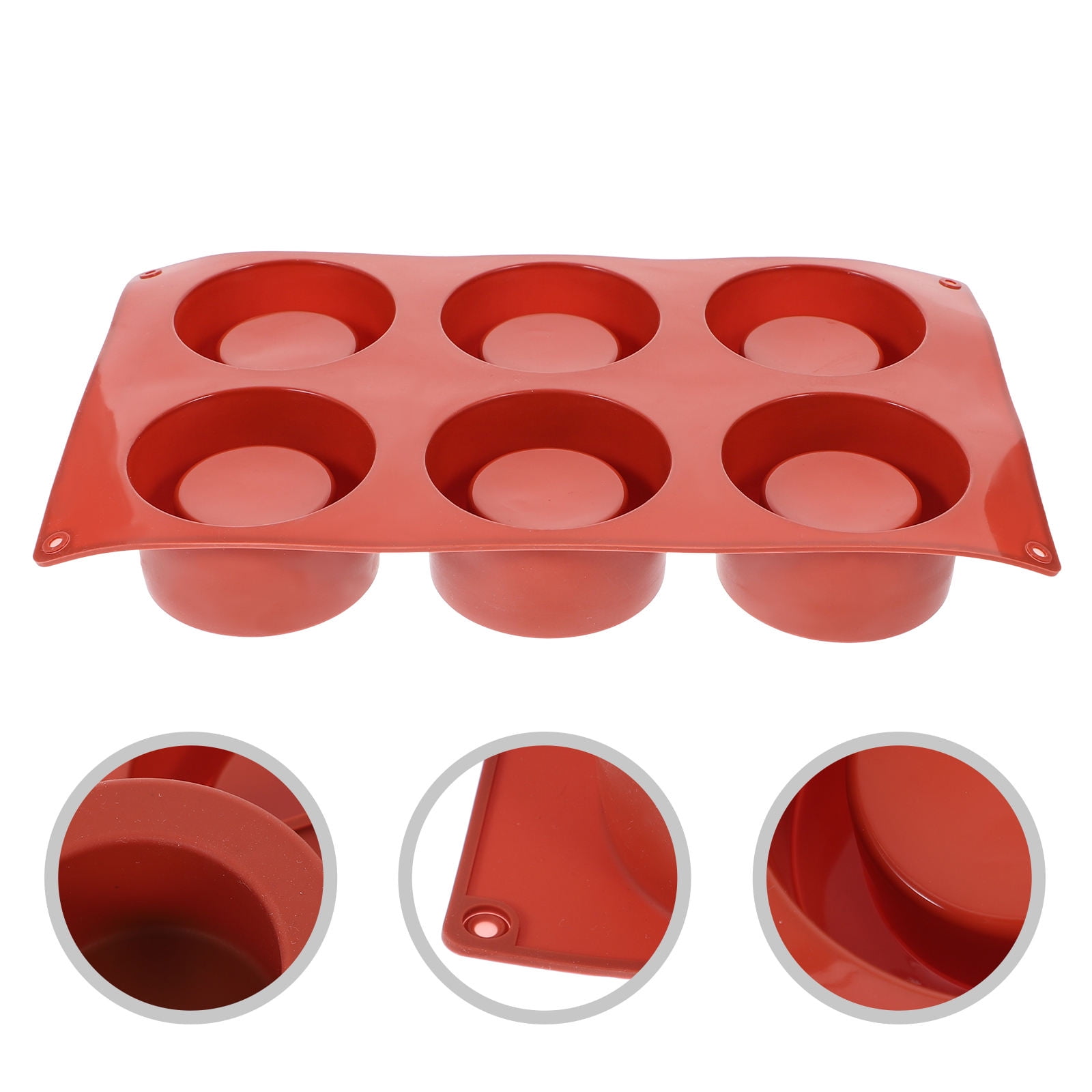 SOPOTUTU 6Pack Silicone Baking Mold Silicone Mini Cake Molds for DIY ...