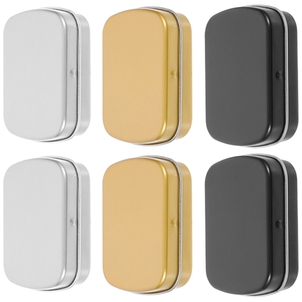SOPOTUTU 6Pack Small Containers Rectangular Metal Box for Home ...