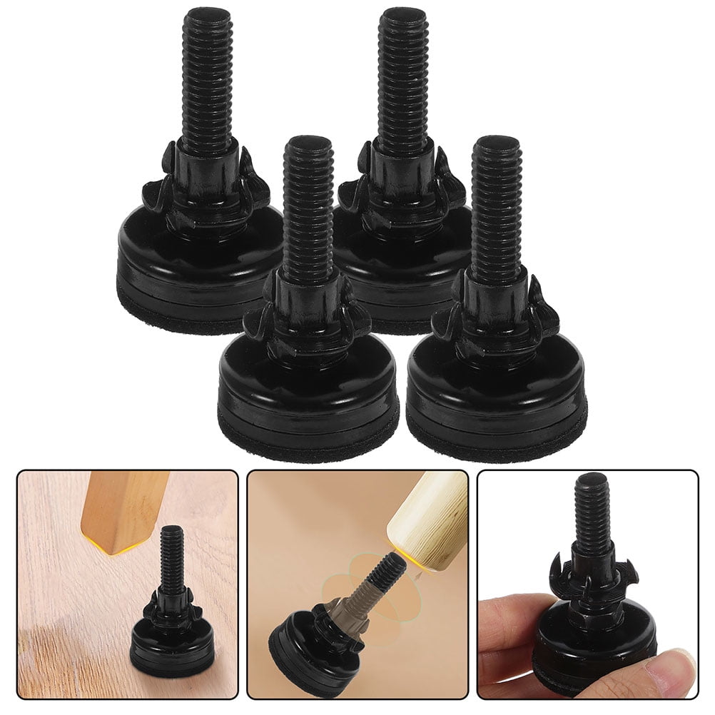 SOPOTUTU 6pcs Adjustable Screw-in Leveling Furniture Glides T-shaped ...