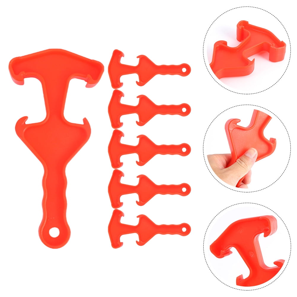 SOPOTUTU Red Plastic Bucket Lid Remover Tool 6pcs for Opening ...