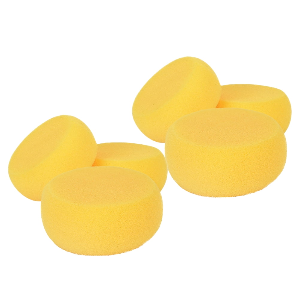 SOPOTUTU 6Pcs Yellow Round Soft Water Absorbing Sponges for Watercolor ...
