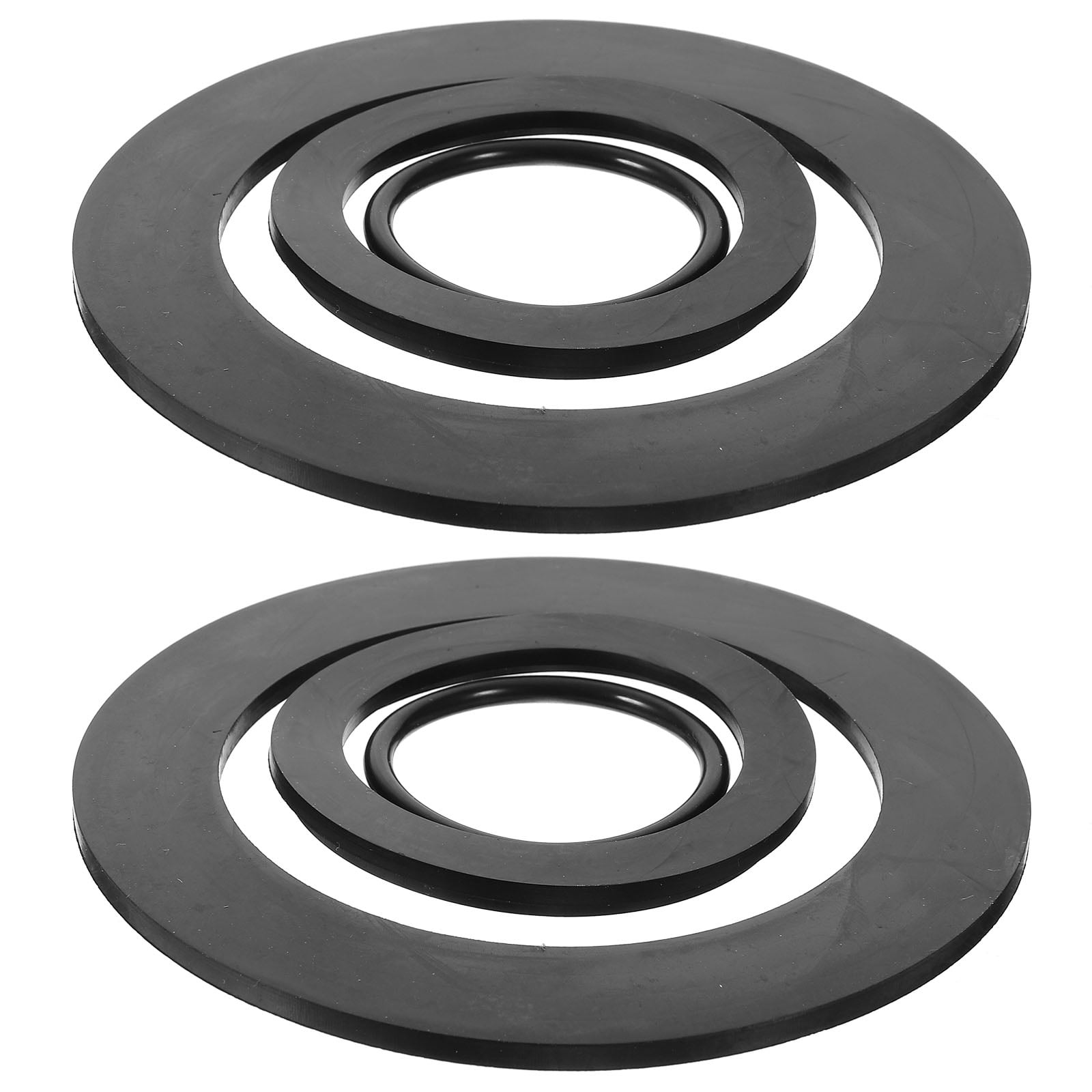 SOPOTUTU Rubber Flat Washer Assortment Black 6 Pieces Versatile Sealing ...