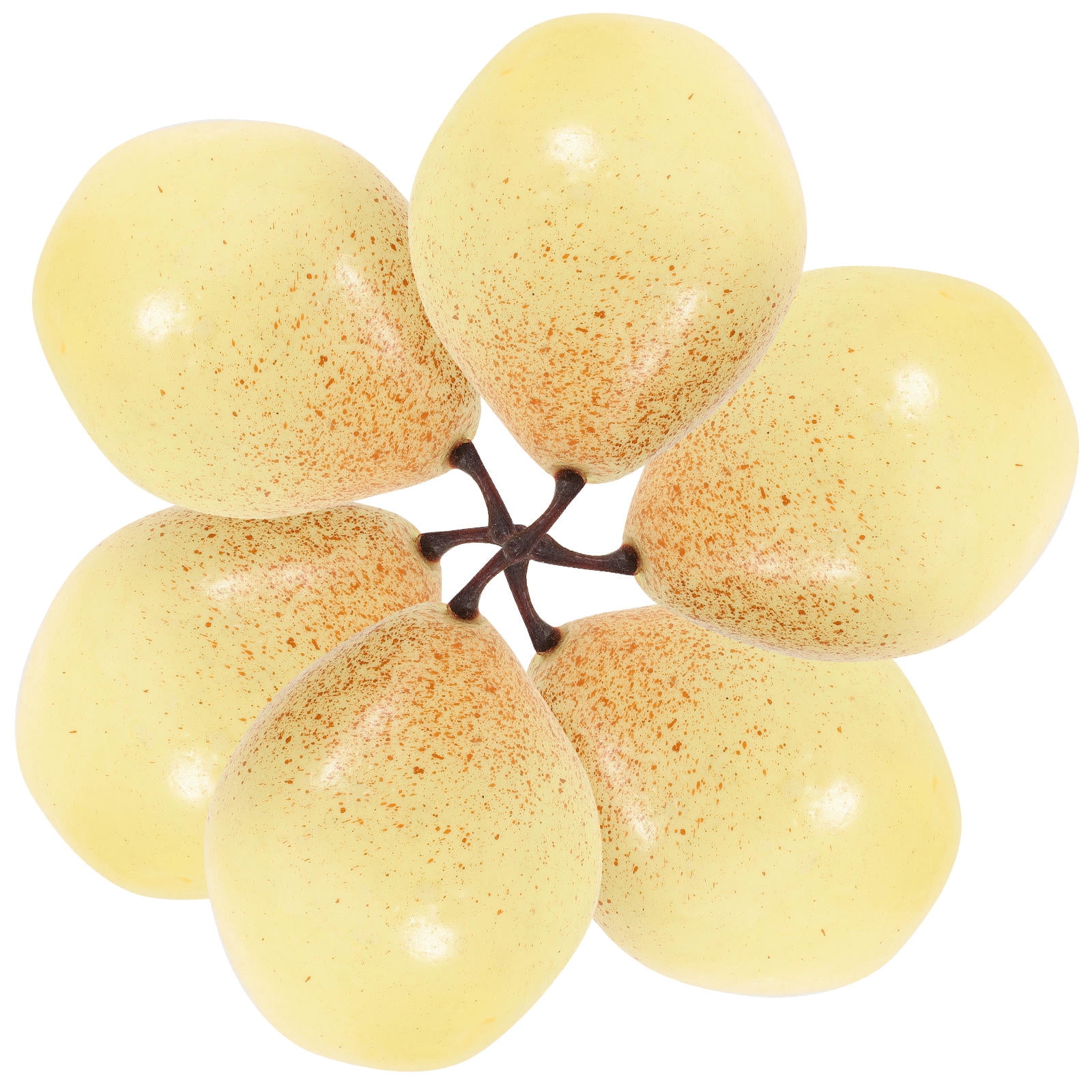 SOPOTUTU 6Pcs Light Yellow Foam Artificial Pear Model for Home Decor ...