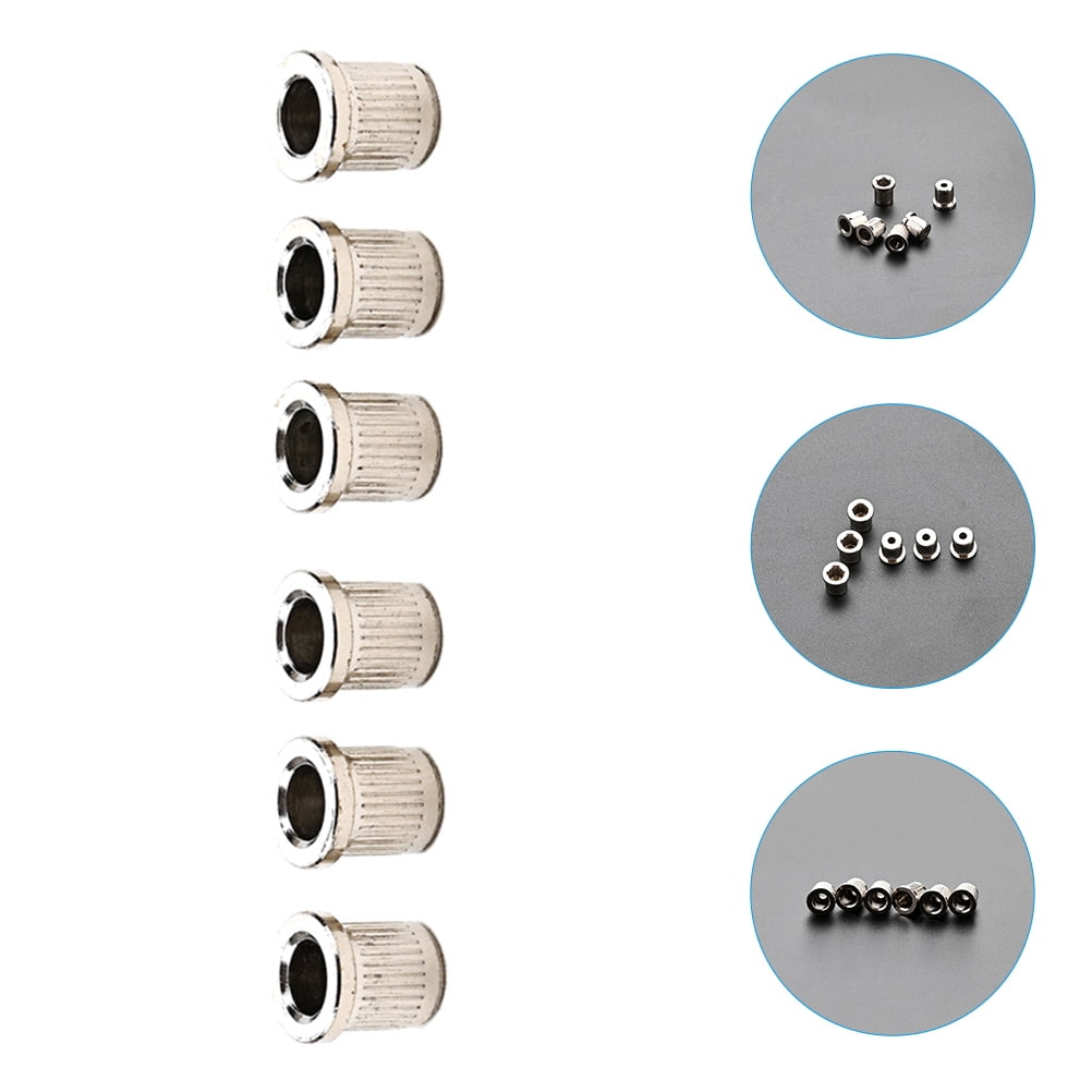 SOPOTUTU 6Pcs Metal Guitar String Ferrules for Practical String Holder ...